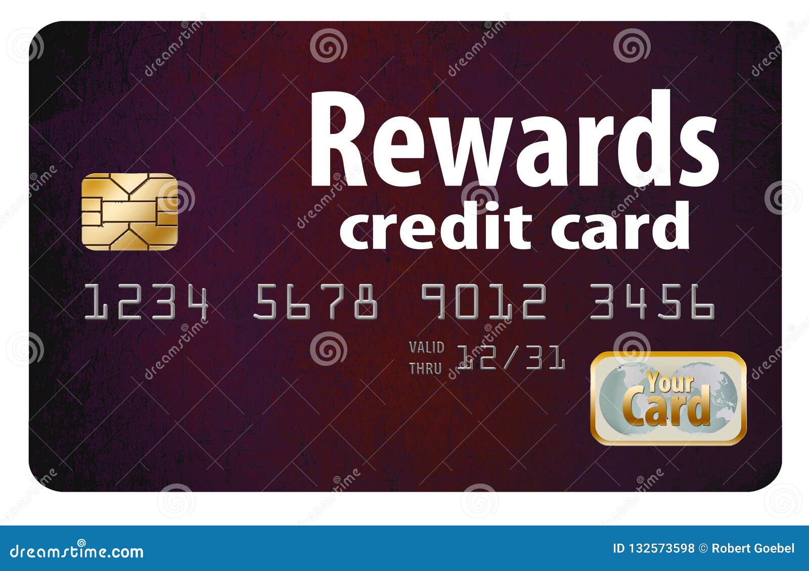 Rewards credit card stock illustration. Illustration of perks - 132573598
