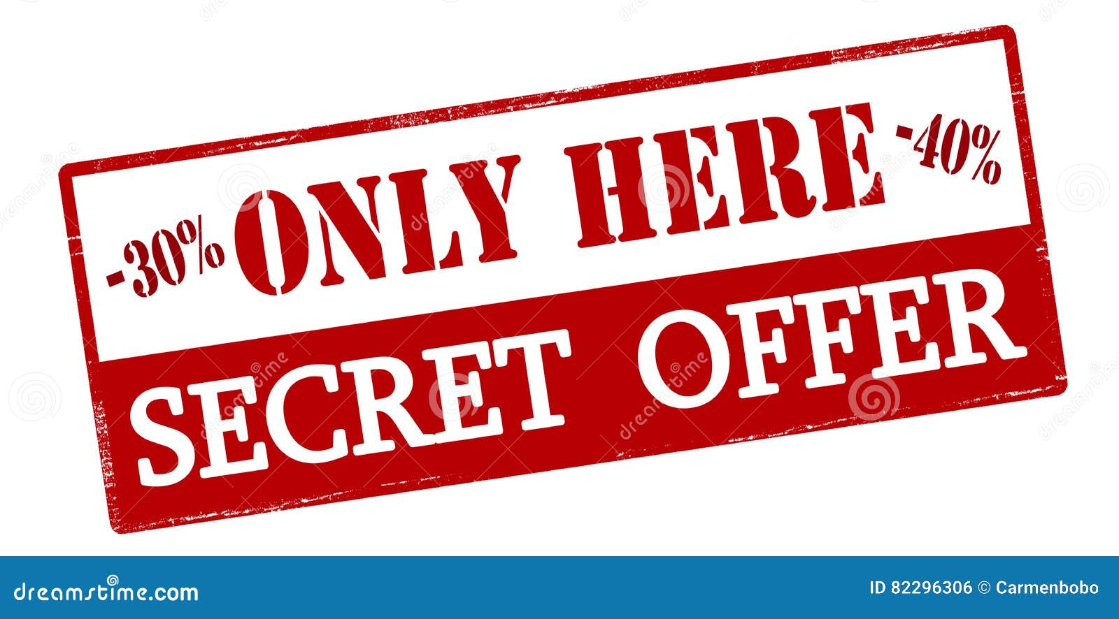 Only here secret offer stock vector. Illustration of miscellaneous ...