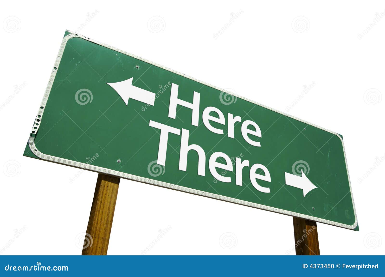 Here & There road sign stock photo. Image of symbol - 4373450