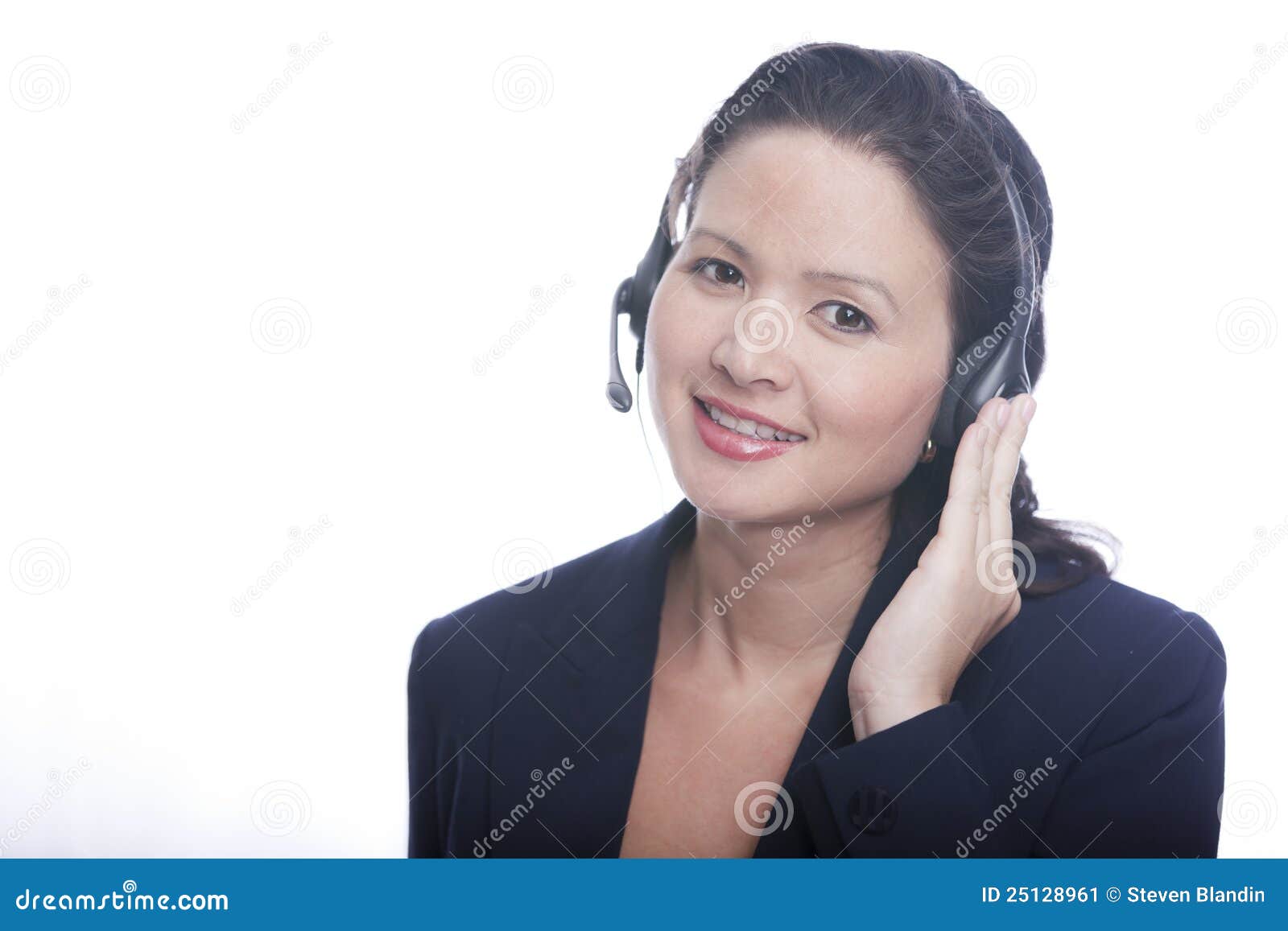 Here to help! stock image. Image of face, girl, microphone - 25128961