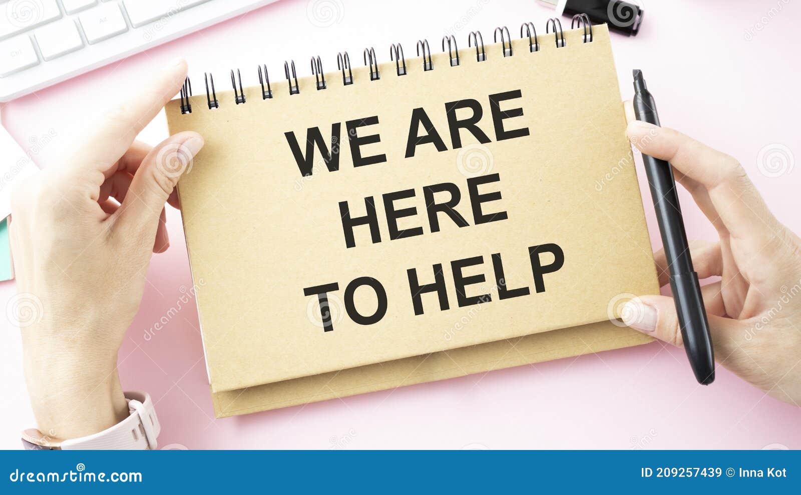 We are Here To Help, Text Message Stock Image - Image of concept ...