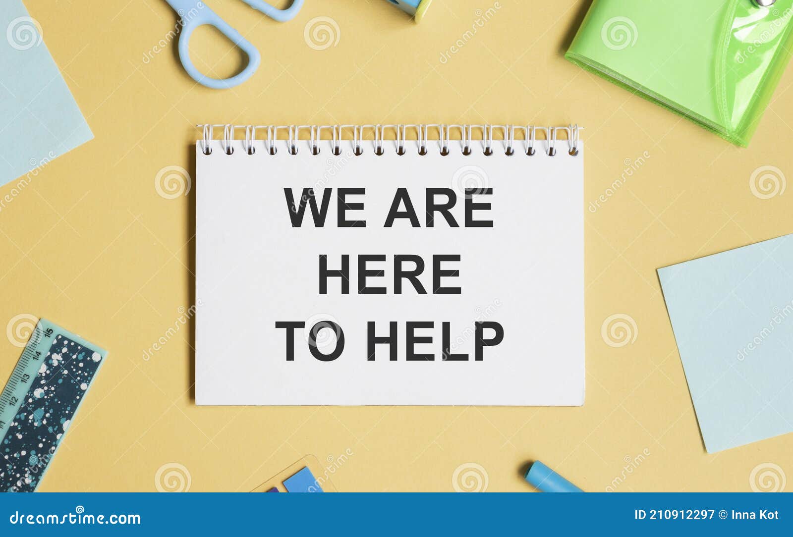 We are Here To Help, Text Message on White Stock Image - Image of ...