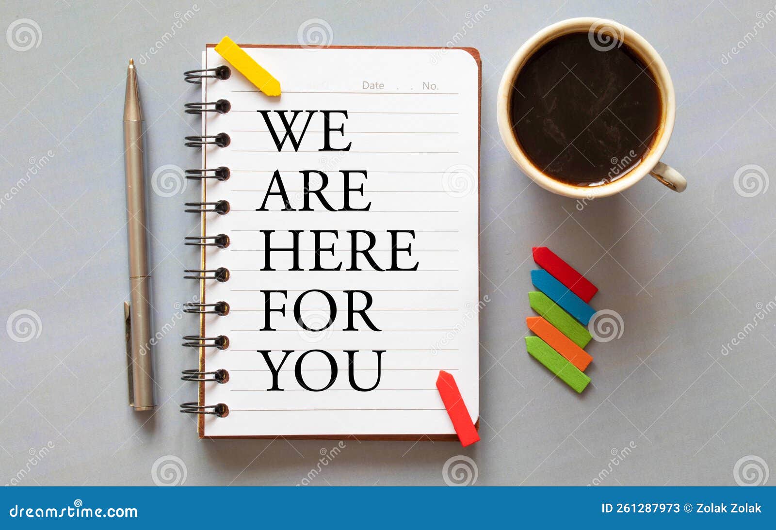 We are Here To Help, Text Message on White Paper Stock Image - Image of ...