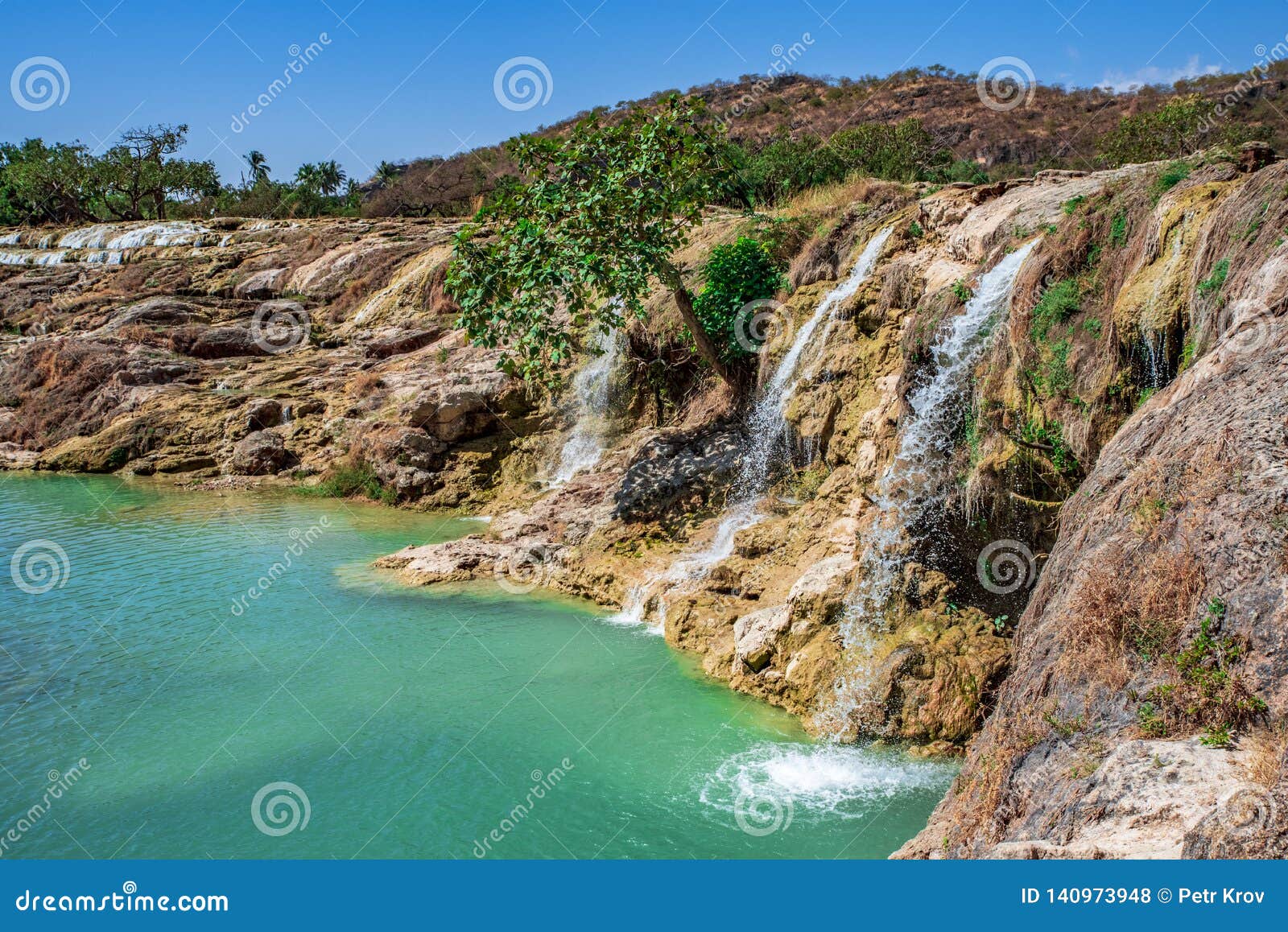 Darbat Waterfall Oman Salalah Stock Photo - Image of apple, avenues ...