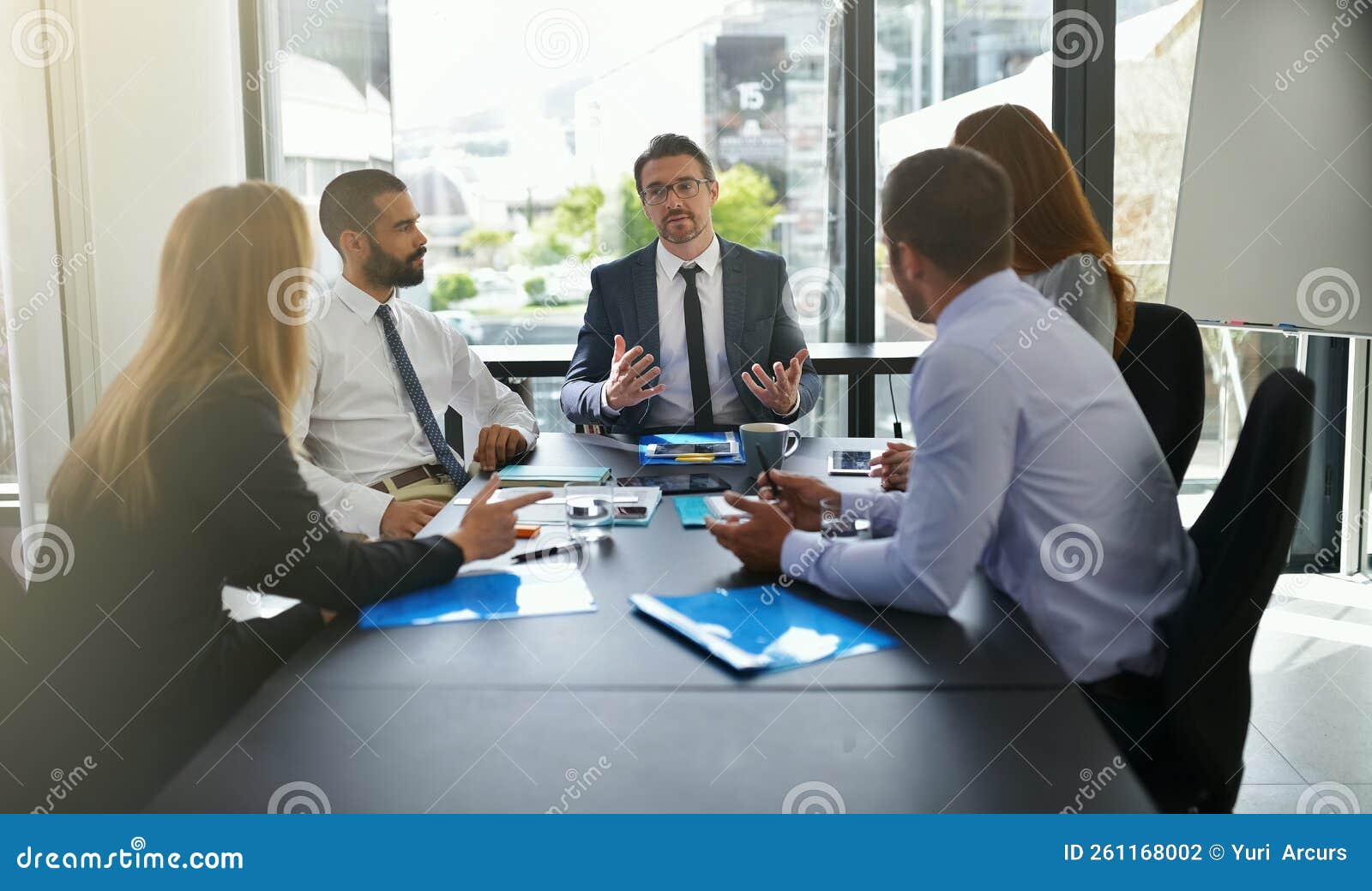 Heres the Gameplan. Businesspeople in a Meeting. Stock Photo - Image of ...