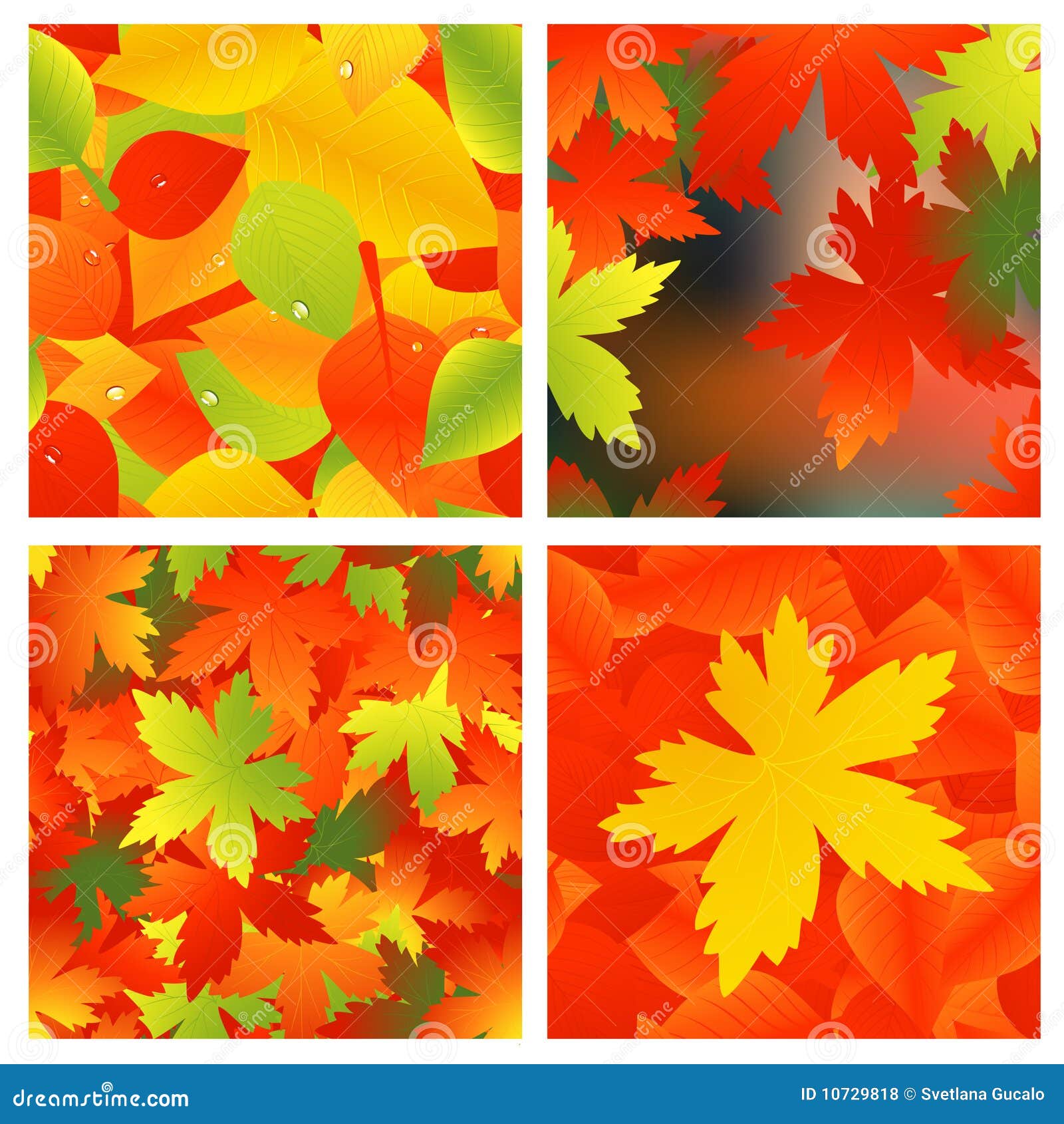 Herfst Reeks Als Achtergrond Vector Illustratie - Illustration of nave ...