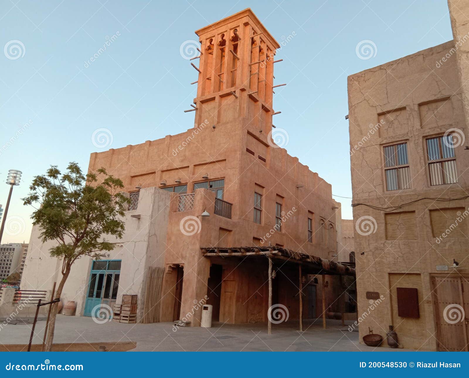 Heritage Building at Alseef Dubai Stock Photo - Image of landmark, dubai: 200548530