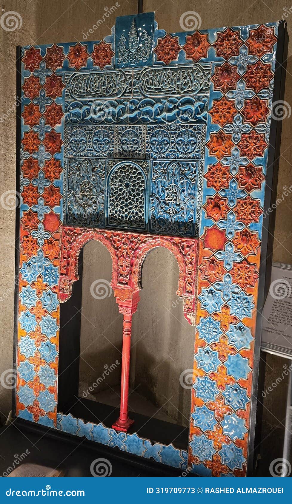 Heritage Castle in Dubai Wooden Gate Stock Image - Image of castle ...