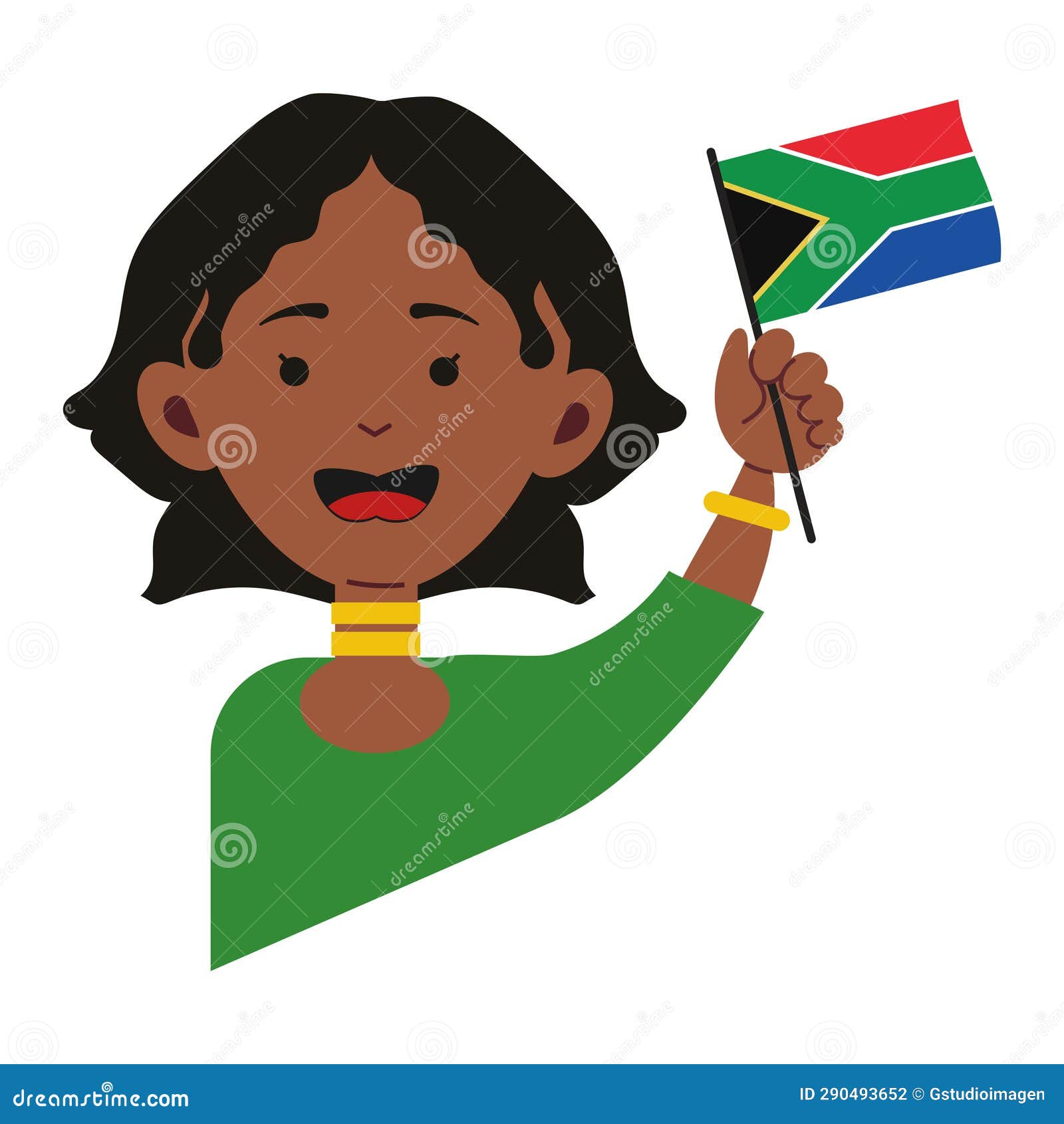 Heritage day african child stock illustration. Illustration of vector ...