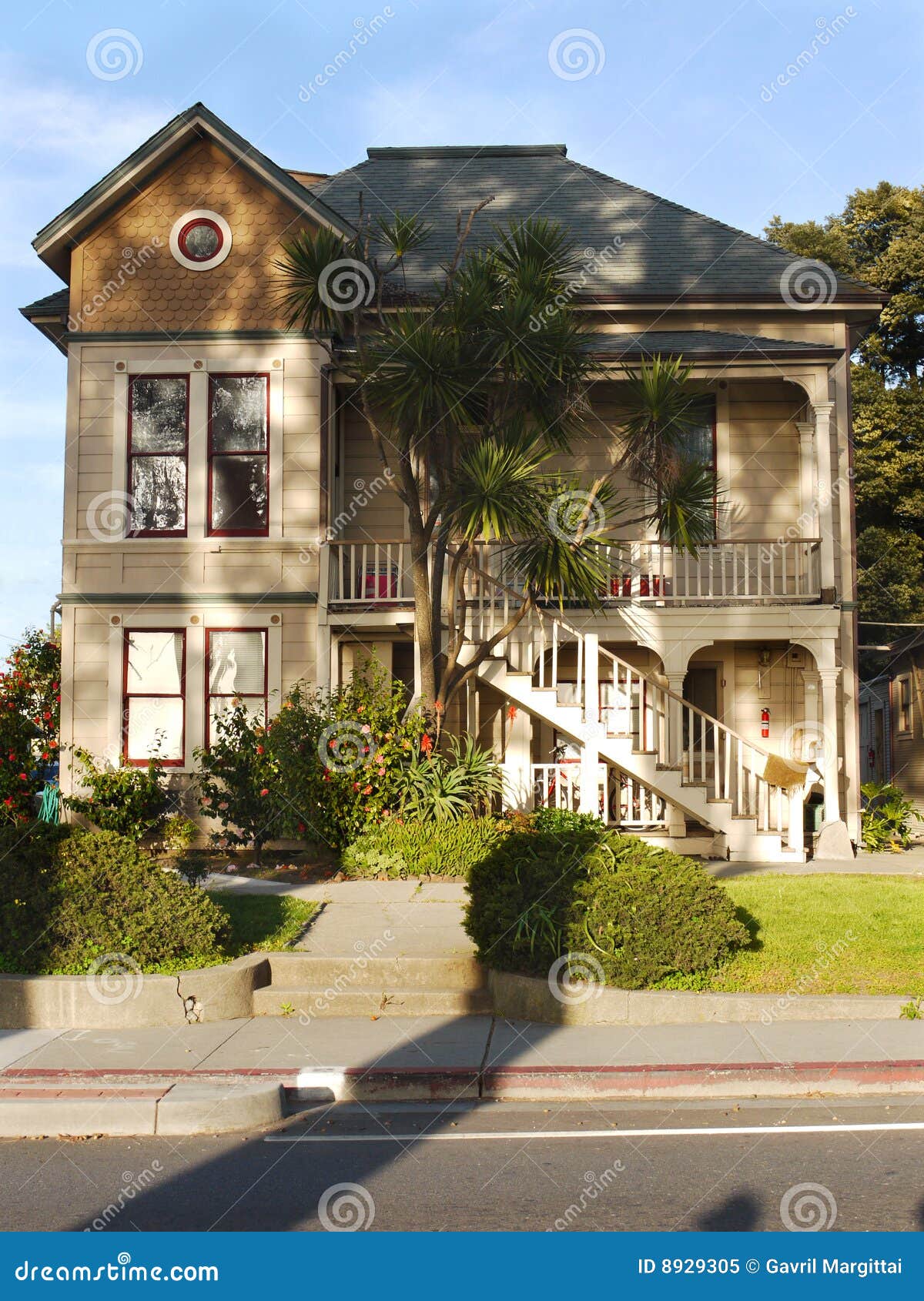 Heritage House in Santa Cruz Ca Stock Image - Image of estate, real ...