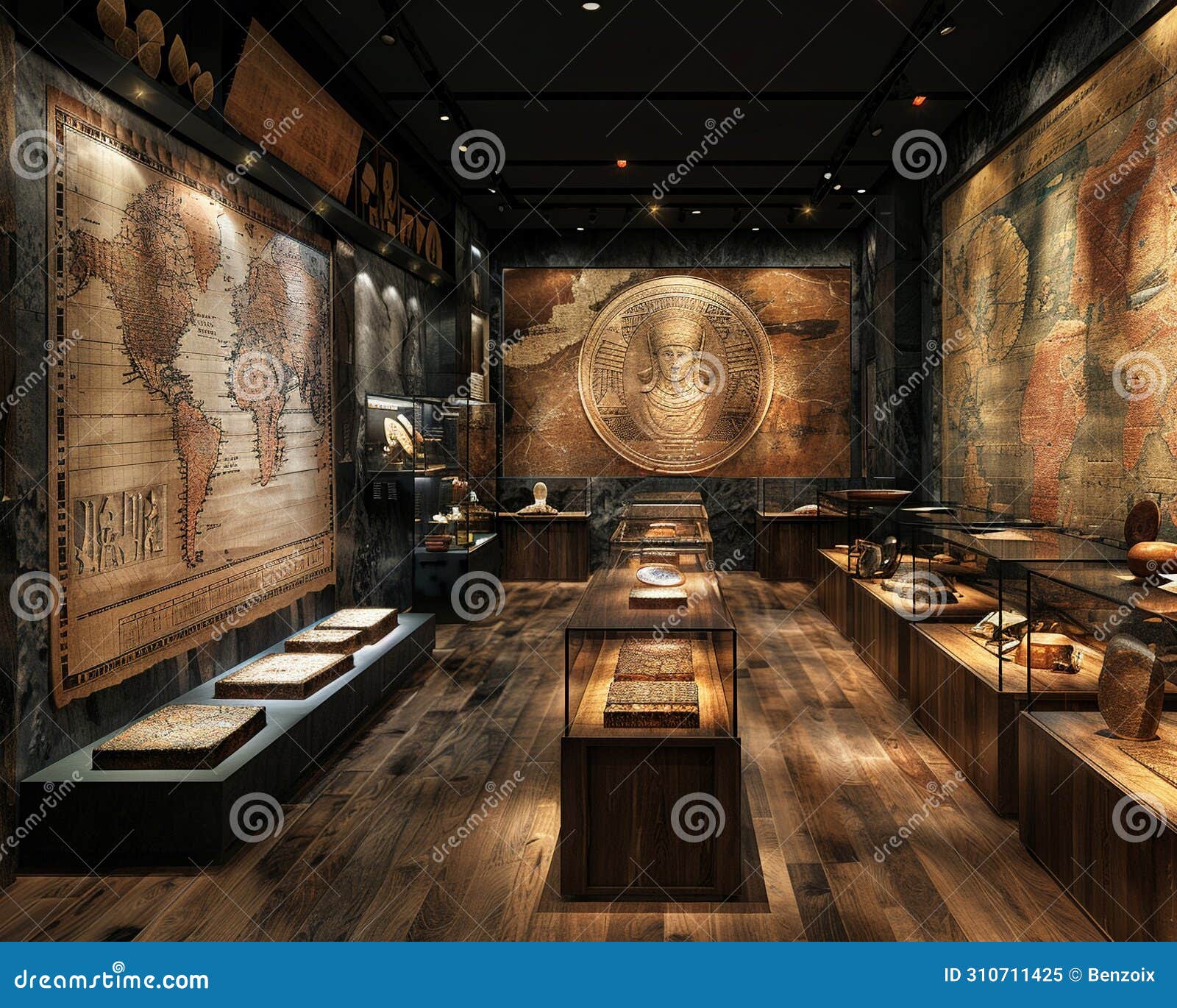 Heritage Museum with Historical Artifacts and Interactive Exhibits3D ...