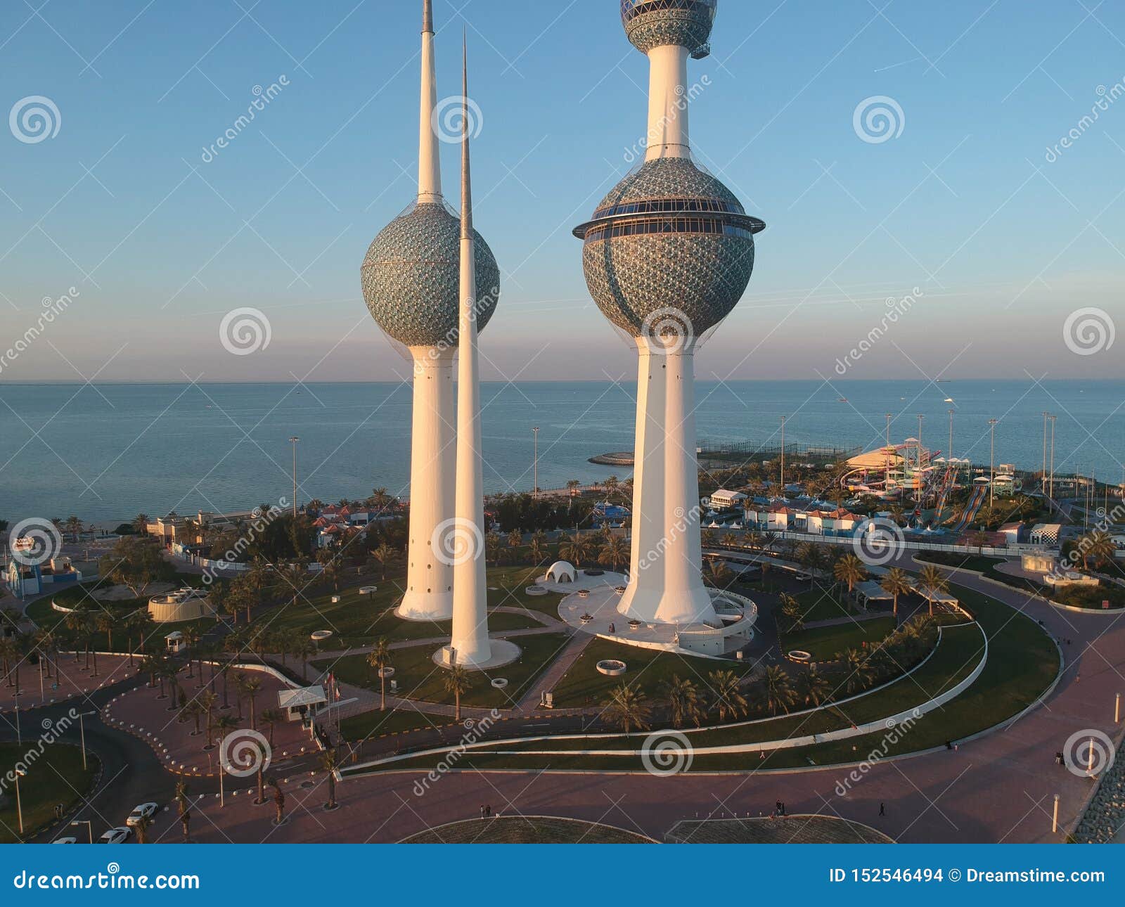 The Heritage Twin Tower of Kuwait Editorial Stock Image - Image of ...