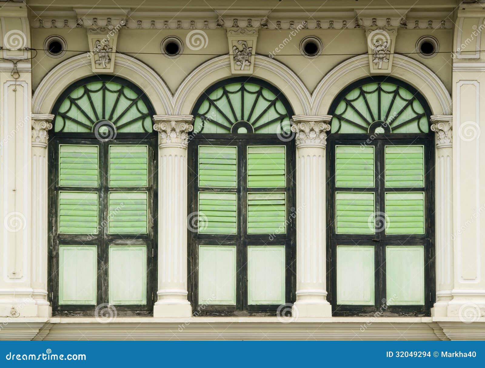 Heritage Windows, Penang, Malaysia Stock Photo | CartoonDealer.com ...