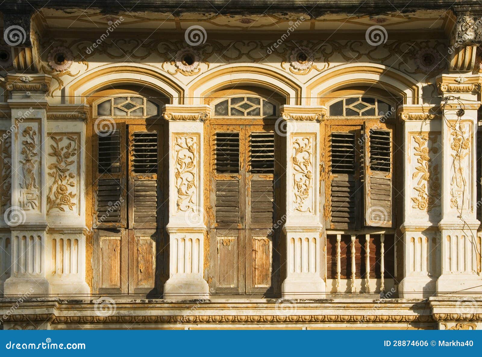 Heritage Windows, Penang, Malaysia Stock Photo | CartoonDealer.com ...