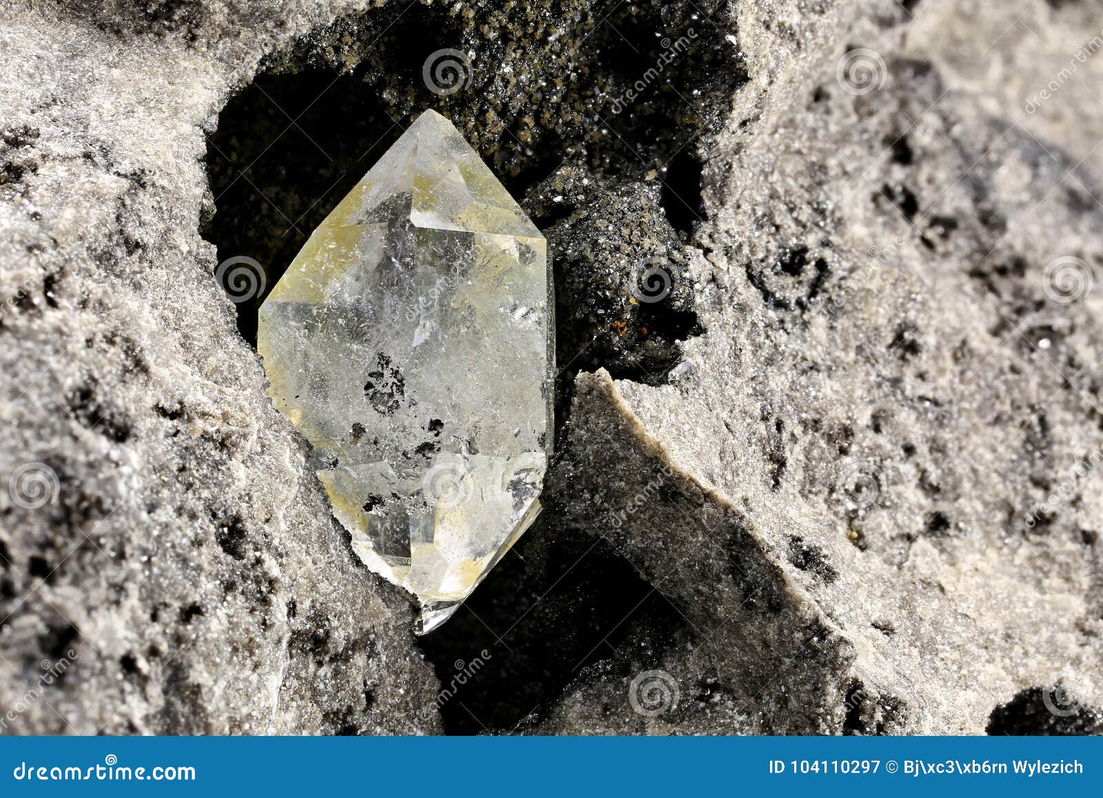 Herkimer diamond stock image. Image of background, herkimer - 104110297
