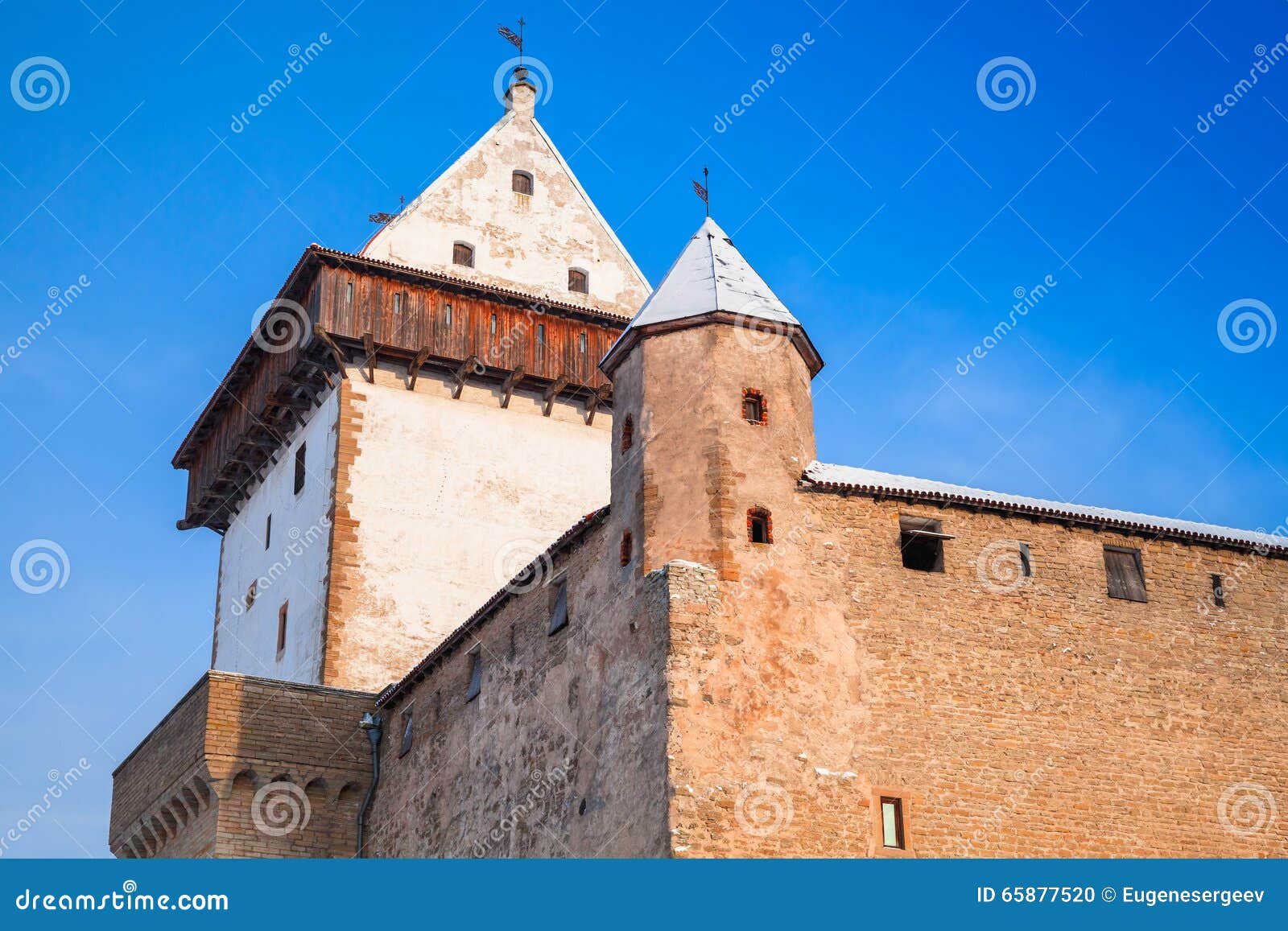 Herman Castle or Hermanni Linnus, Narva. Estonia Stock Photo - Image of ...