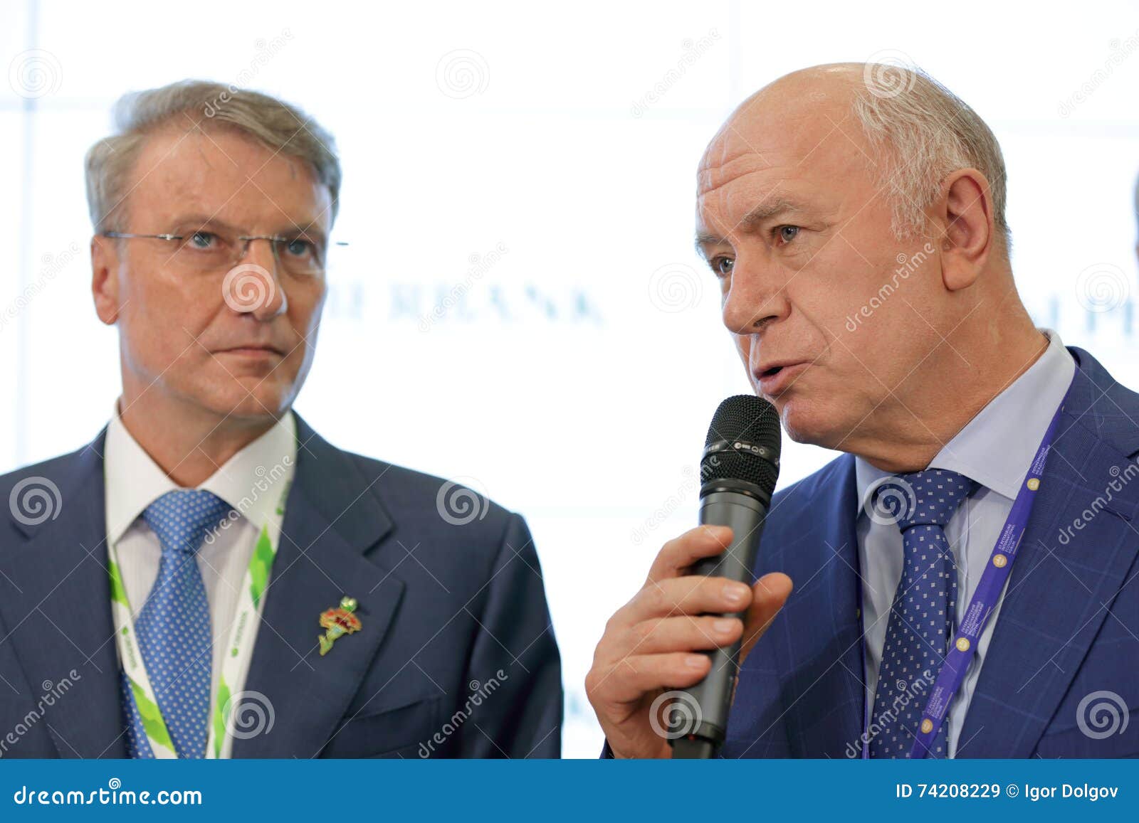 Herman Gref Y Nikolay Merkushkin Imagen de archivo editorial - Imagen ...