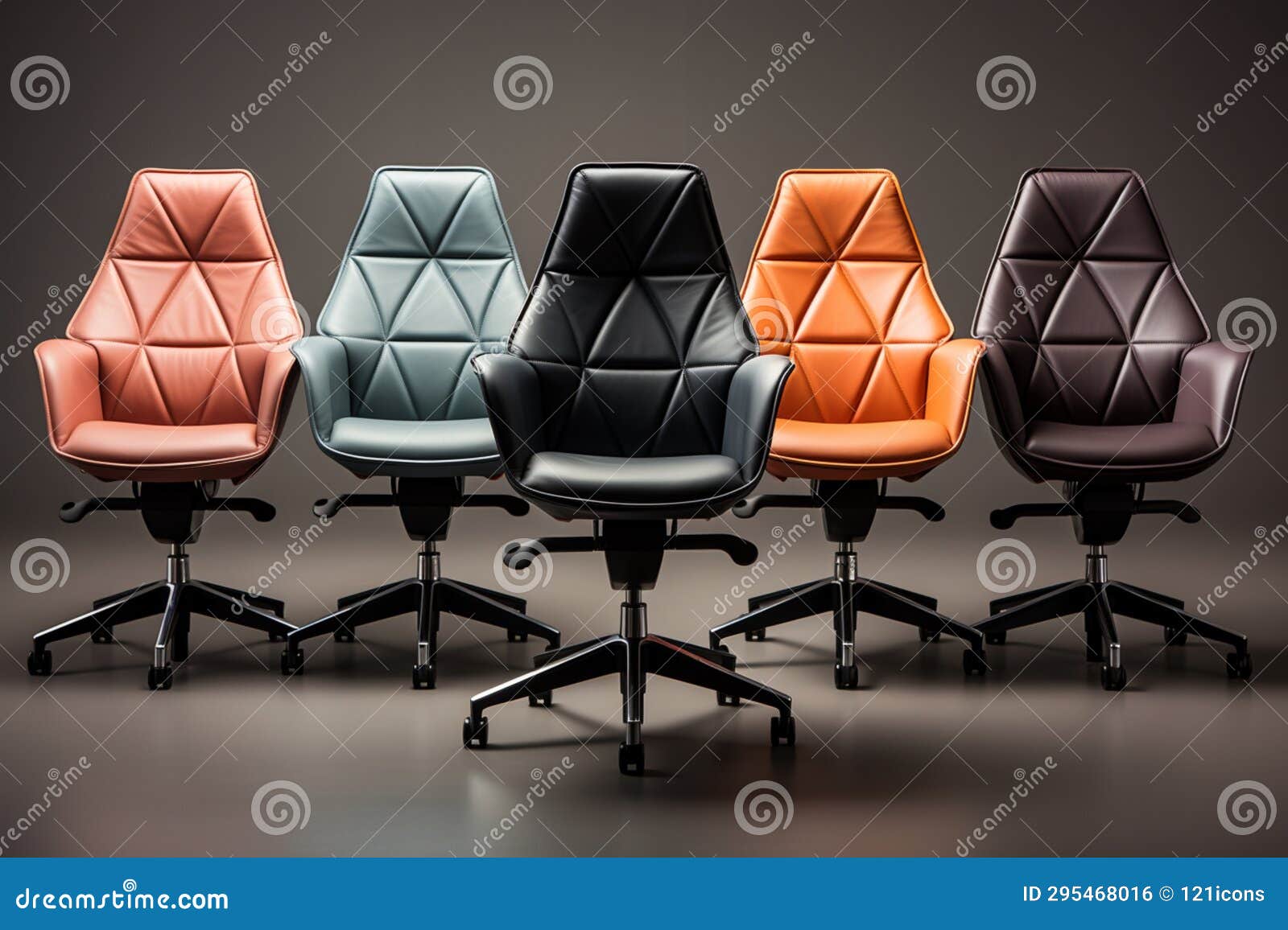 Herman Miller Office Chairs On Black Background Stock Photography ...