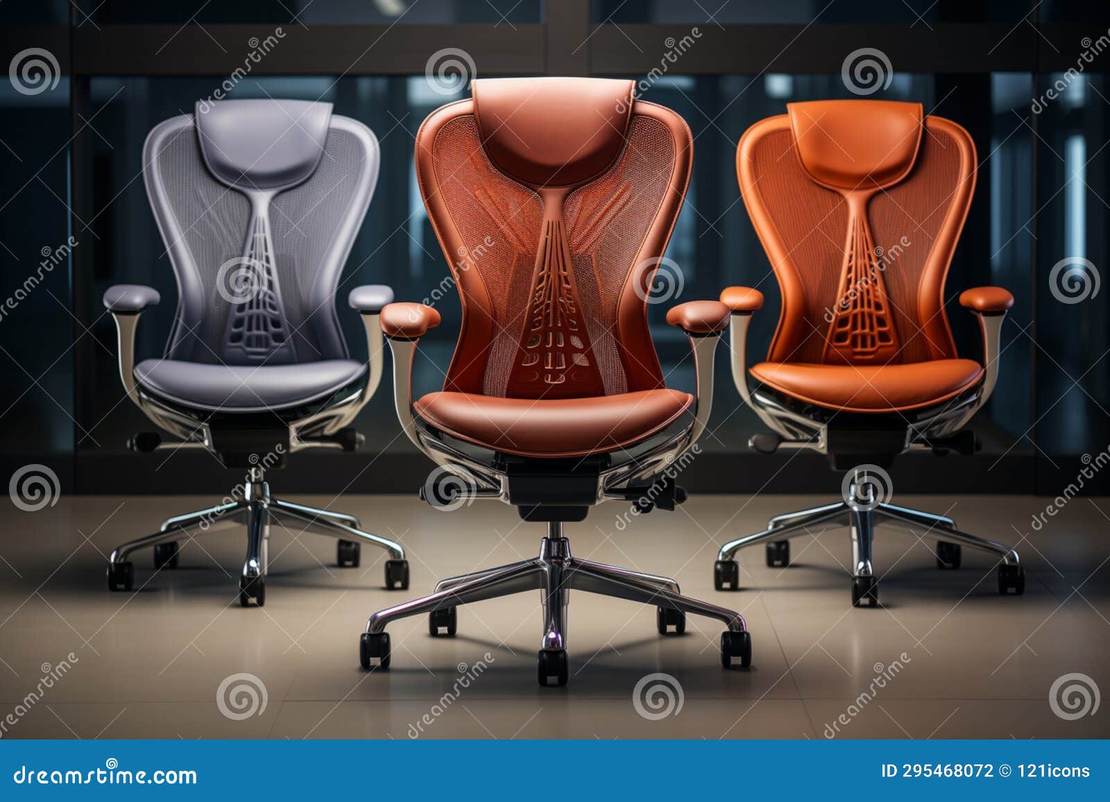 Herman Miller Office Chairs On Black Background Royalty-Free Stock ...