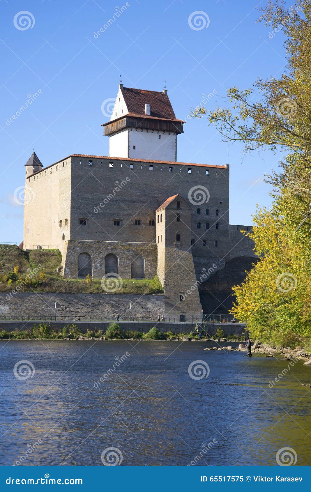 Hermann Castle Sunny September Day. Estonia Stock Image - Image of ...