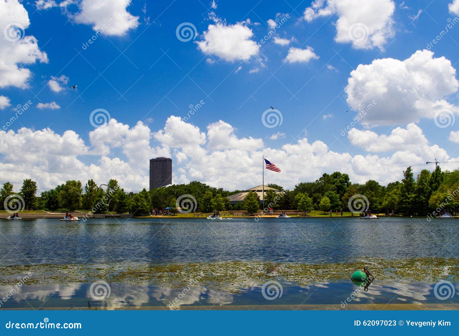 Hermann Estaciona O Lago, Houston, Texas, EUA Imagem de Stock - Imagem ...
