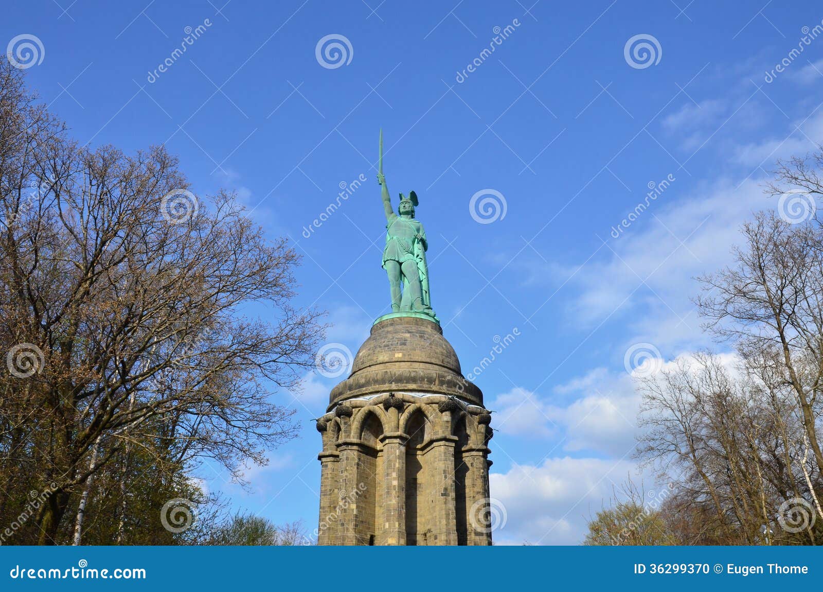 Hermannsdenkmal. Hermann Monument Is The Highest Statue In Germany. It ...