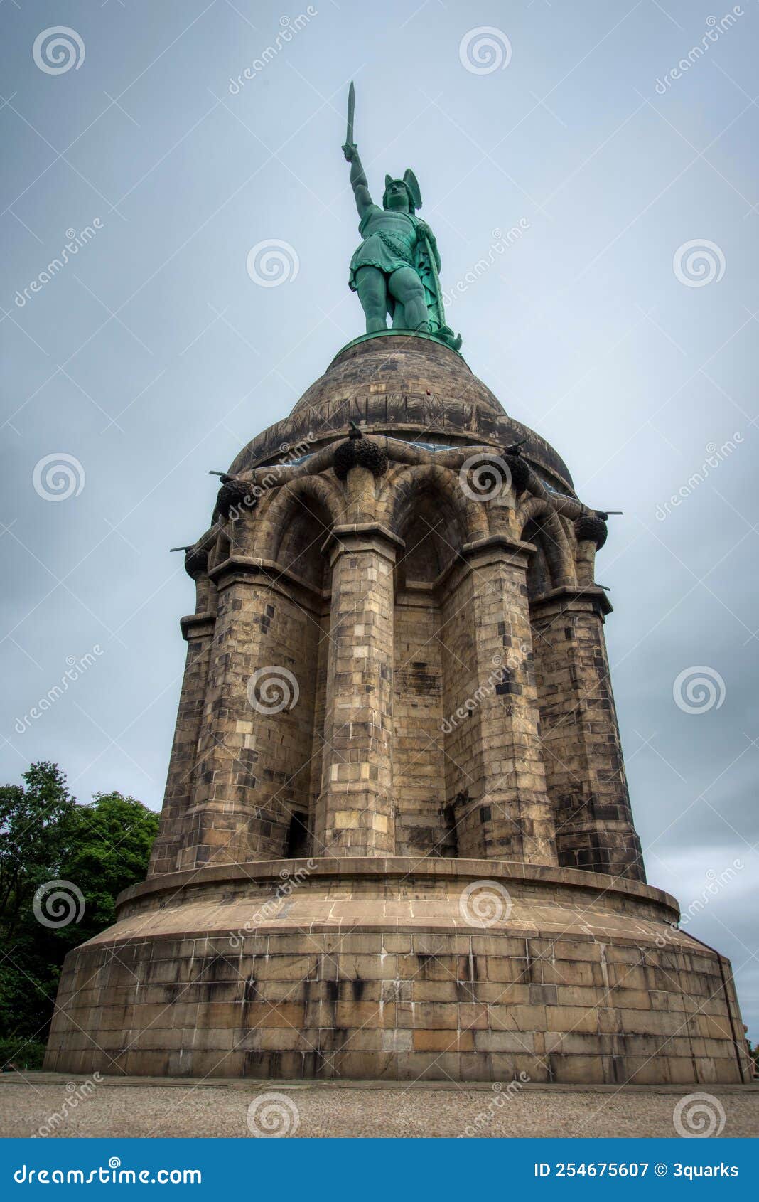 Hermann Monument In The Teutoburg Forest In Germany. Stock Photography ...