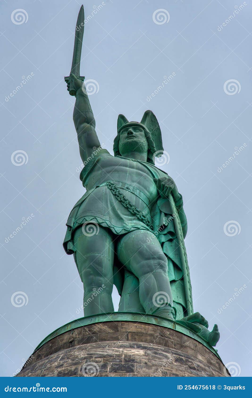 Hermann Monument in Teutoburg Forest in Germany Stock Photo - Image of ...