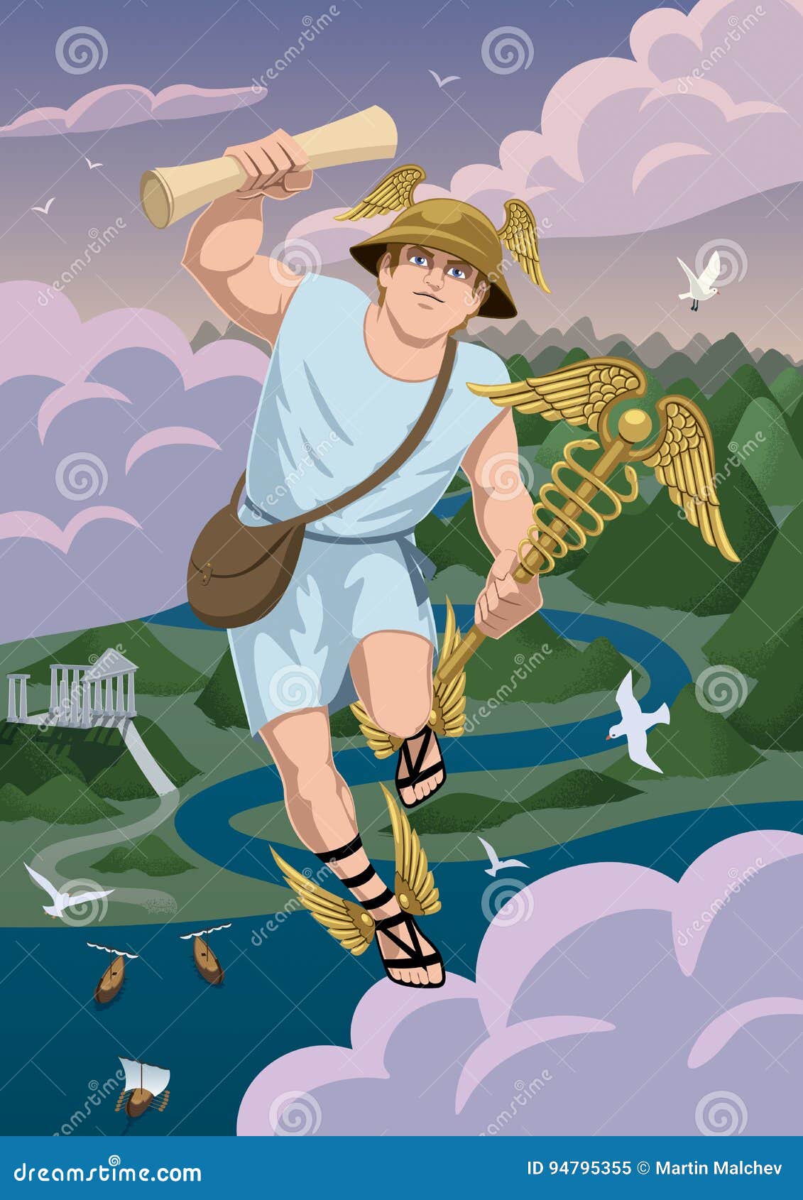 Hermes Cartoons, Illustrations & Vector Stock Images - 1138 Pictures to ...