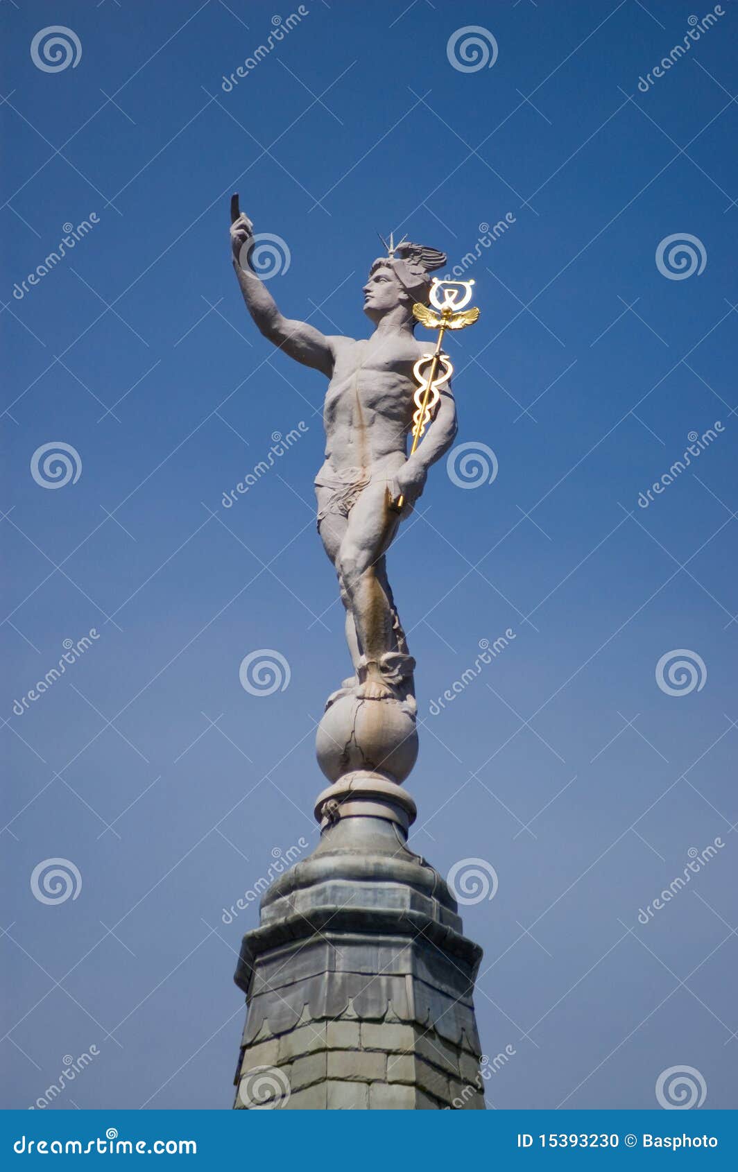 Greek God Mercury Isolate. Mercury Was A Messenger And A God Of Trade ...