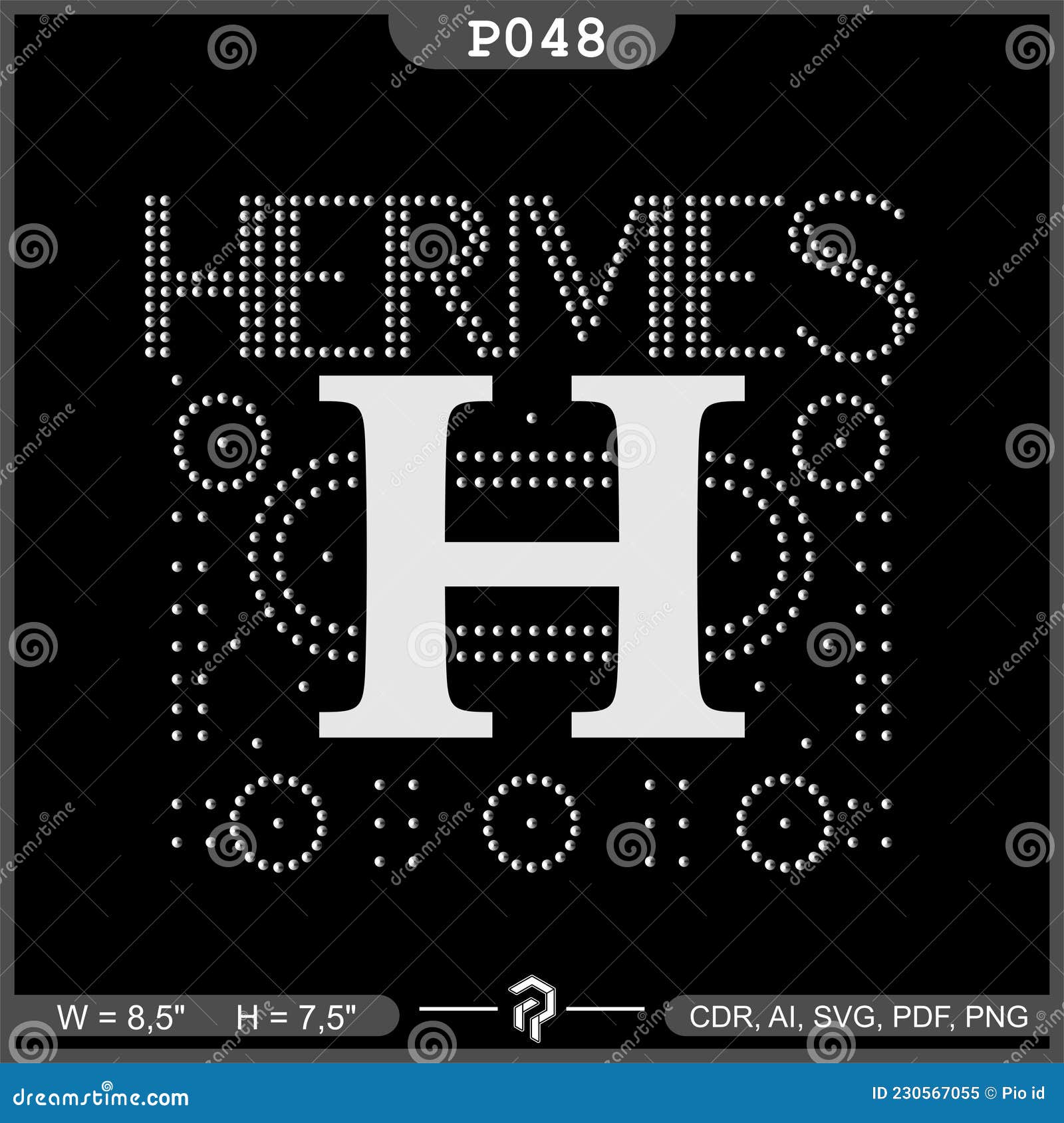 HERMES RHINESTONES PATTERN editorial image. Illustration of brand ...