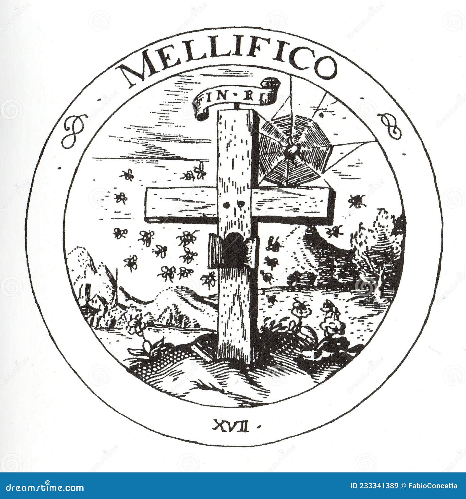 Hermetic Alchemical Illustration Of A Hexagram By Abraham Von ...