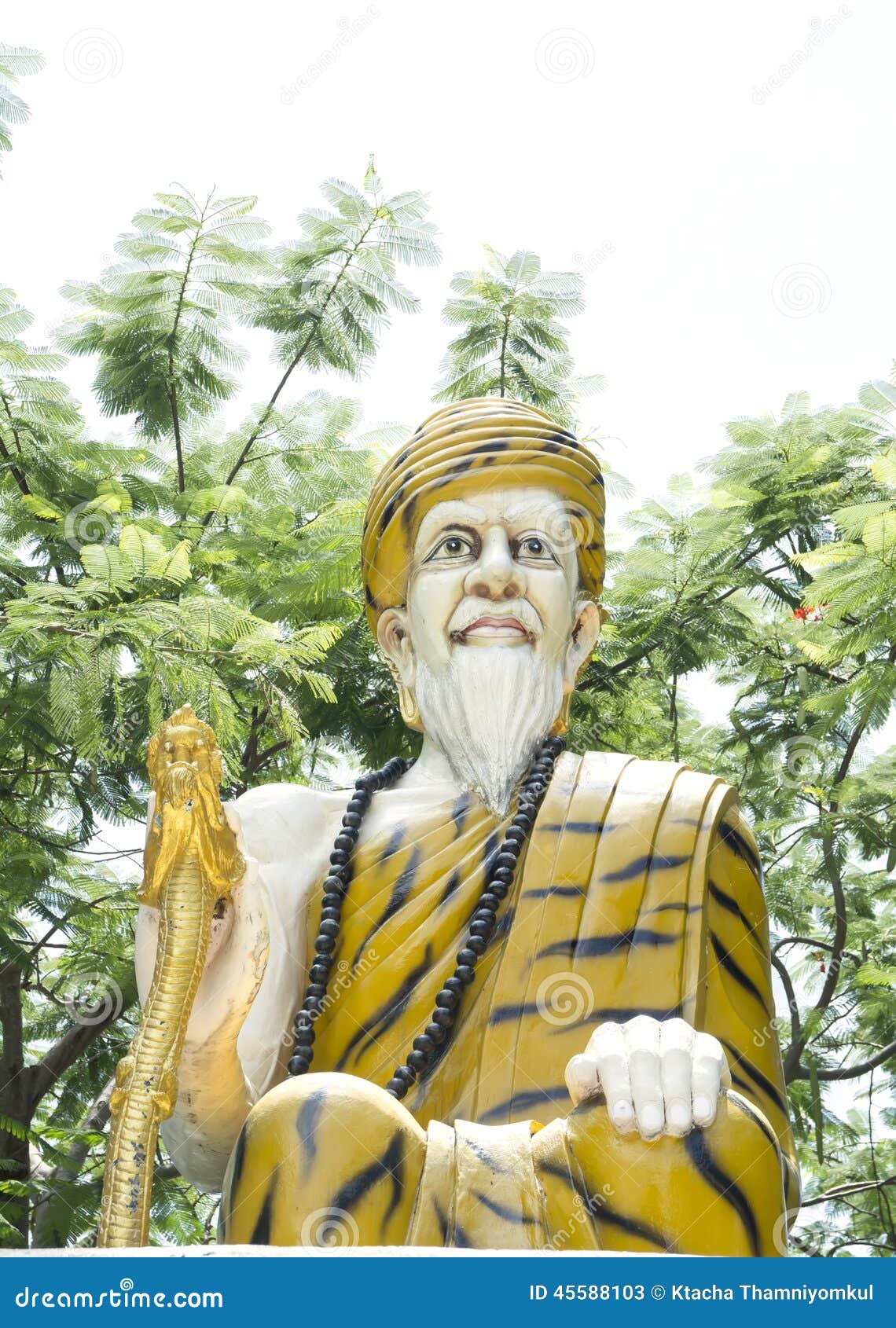 Hermit sculpture stock image. Image of stone, asia, sculpture - 45588103