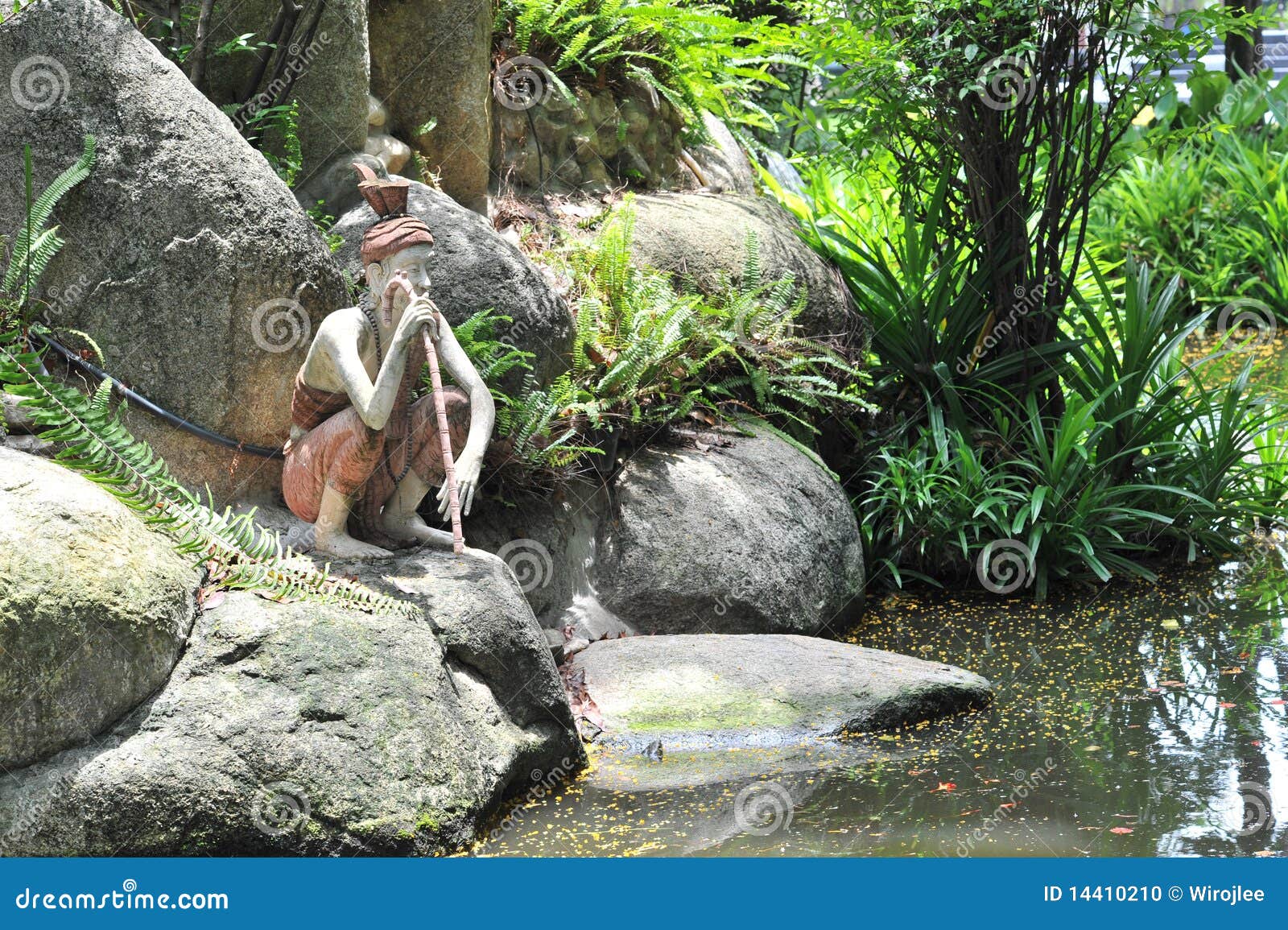 Hermit statue stock photo. Image of architecture, hermit - 14410210