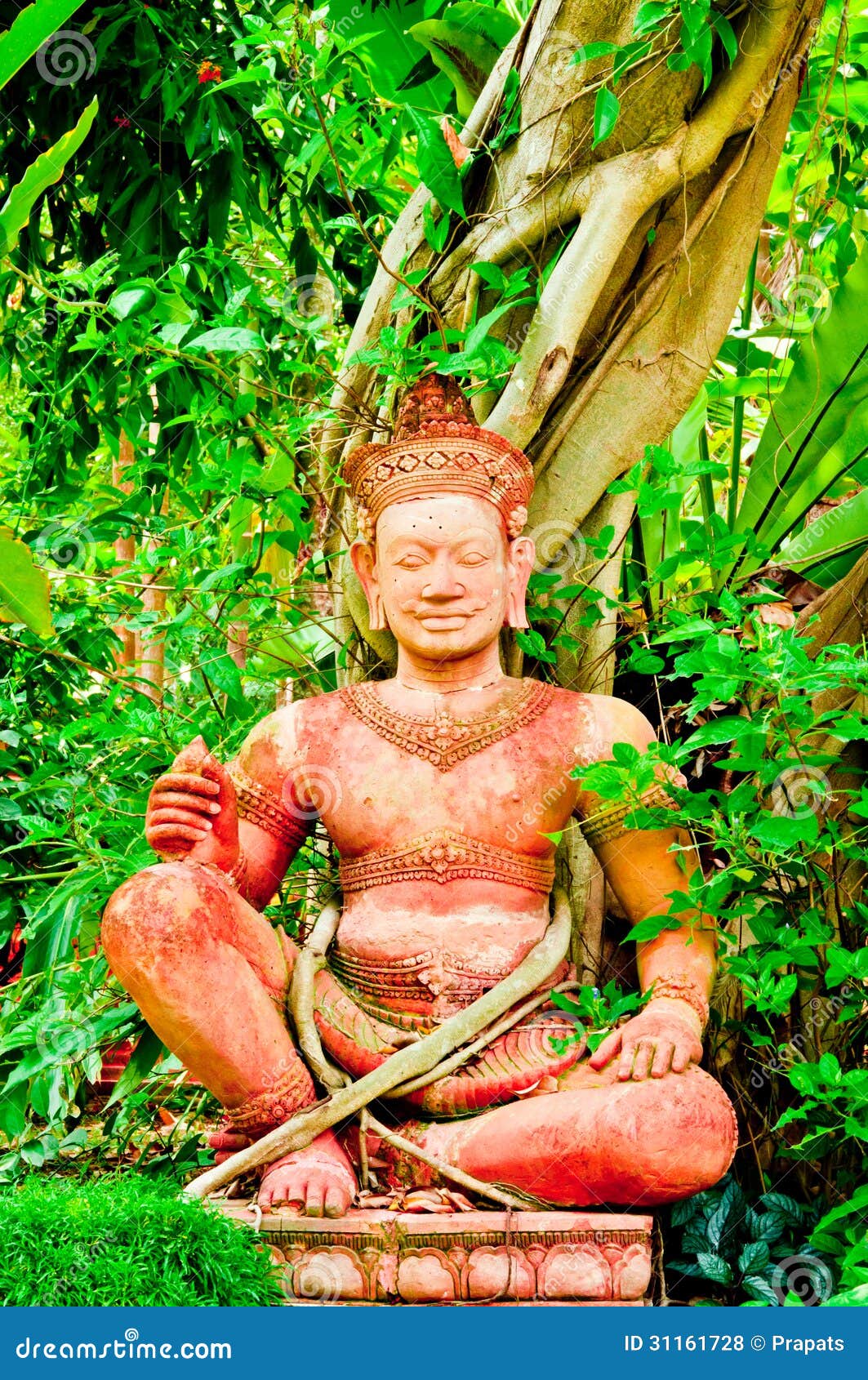 The Hermit Statue Is Made According To The Yoga Principles Of The ...