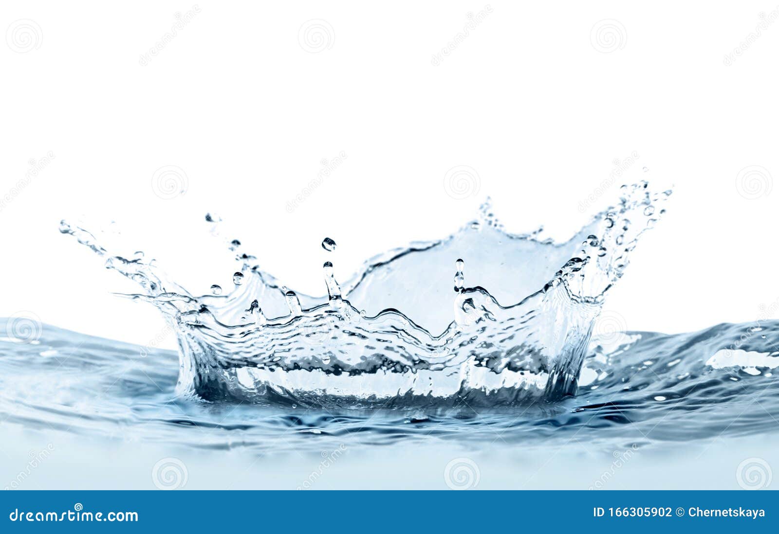 Hermoso Chorro De Agua Transparente Aislado Foto de archivo - Imagen de ...