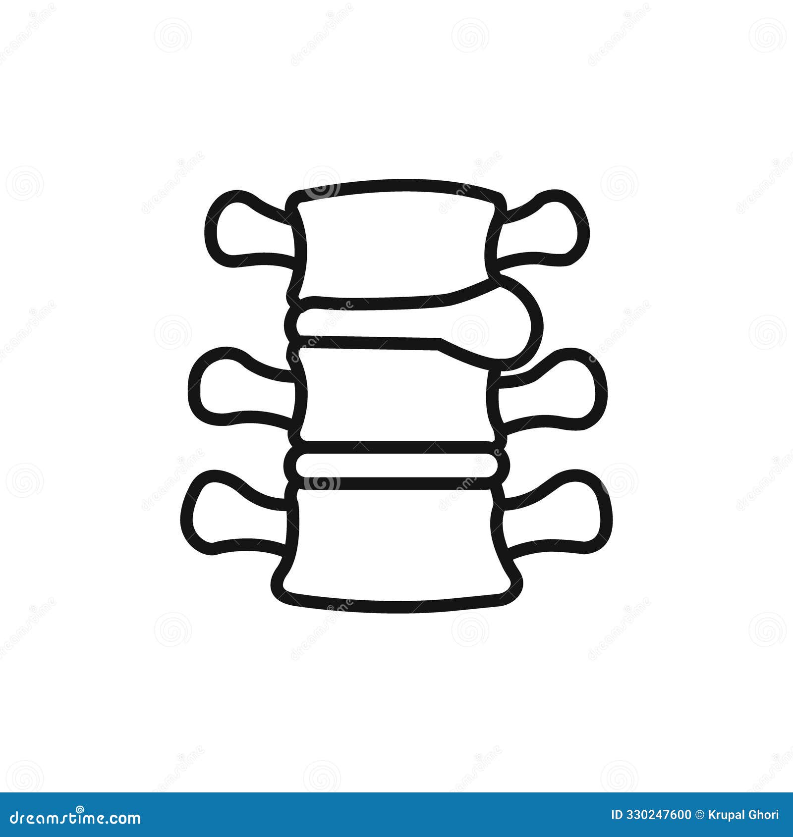 Hernia Icon Linear Graphics Set Vector Stock Vector - Illustration of ...