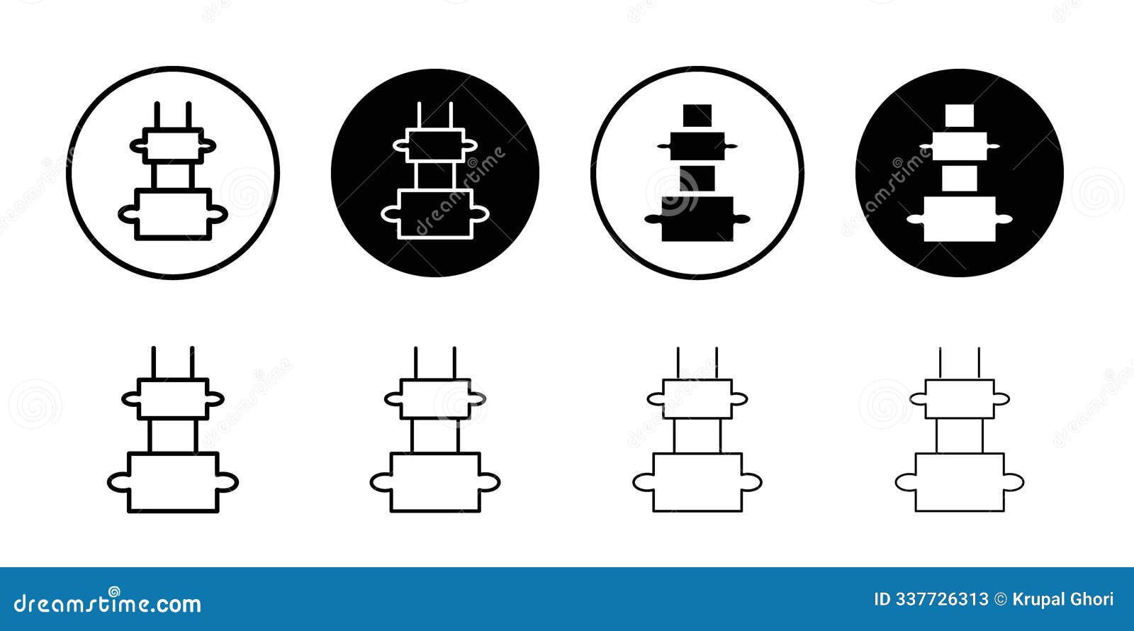 Hernia Icon Thin Line Vector Illustration Stock Illustration ...