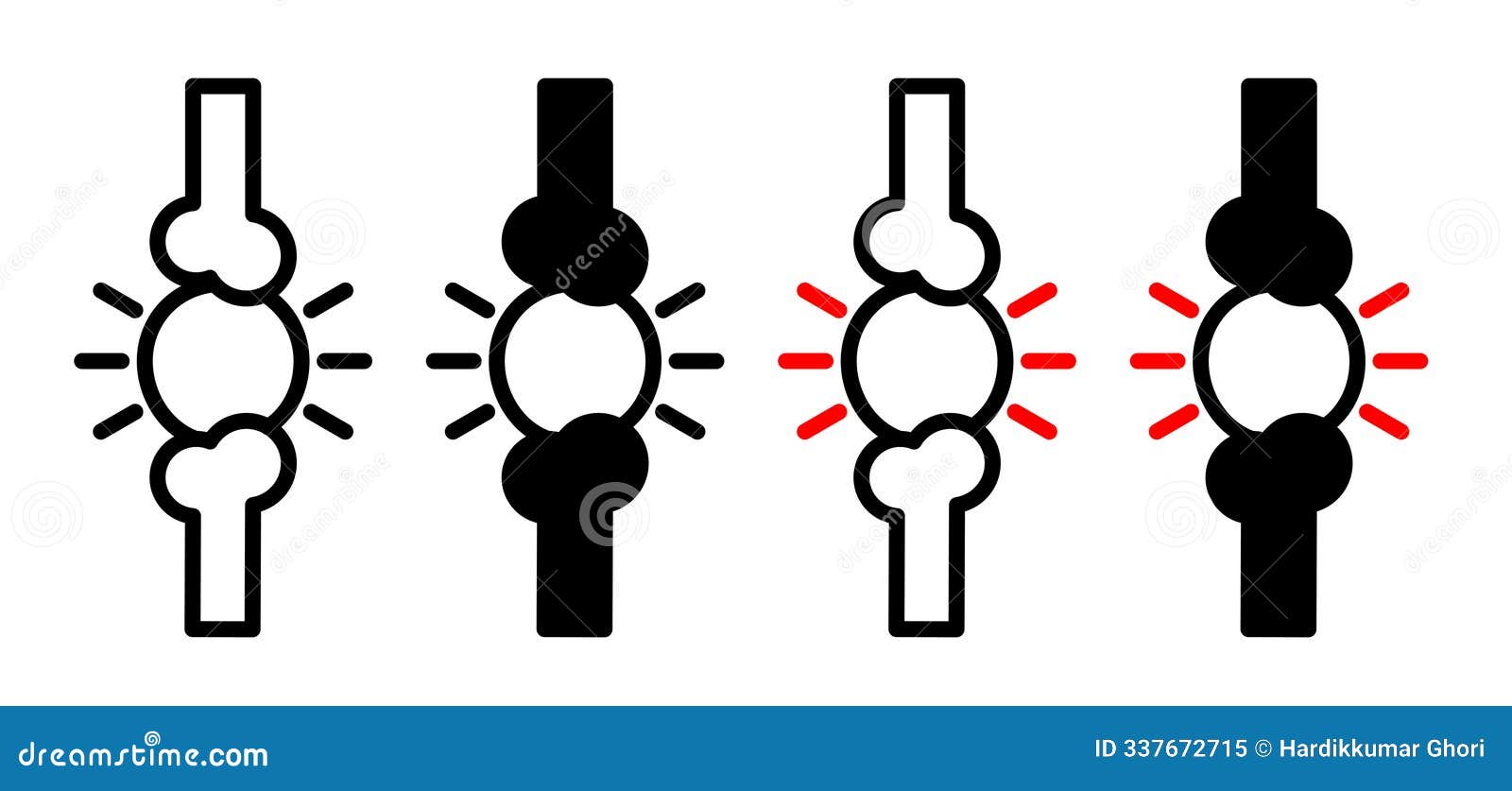 Herniated Disc Icon Set. Intervertebral Disc Vector Symbol. Vertebral ...