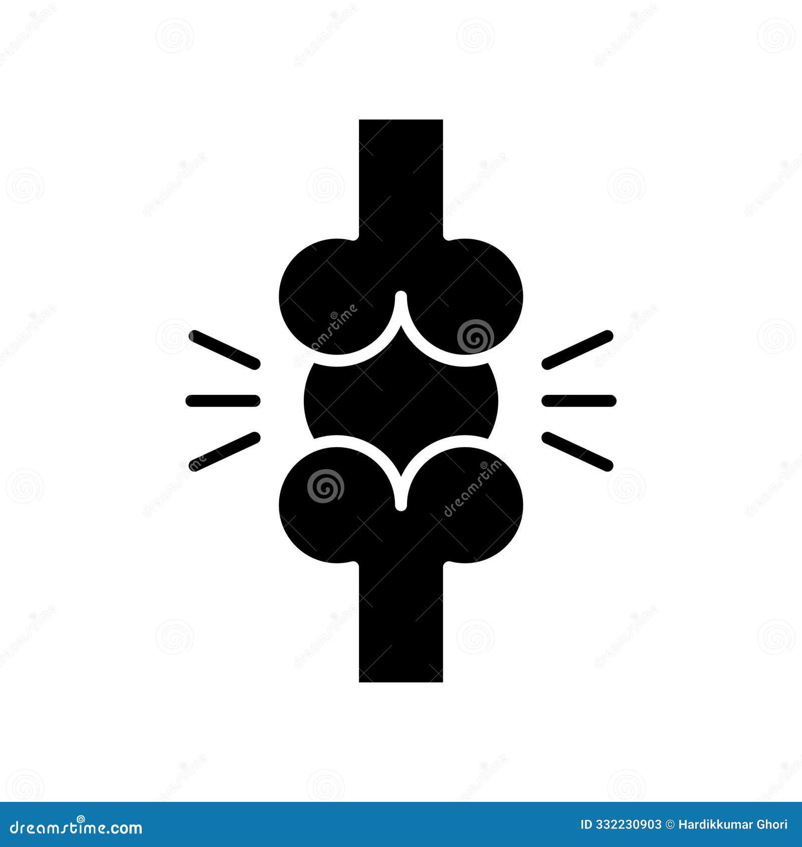 Herniated Disc Icon Set. Intervertebral Disc Vector Symbol. Vertebral ...