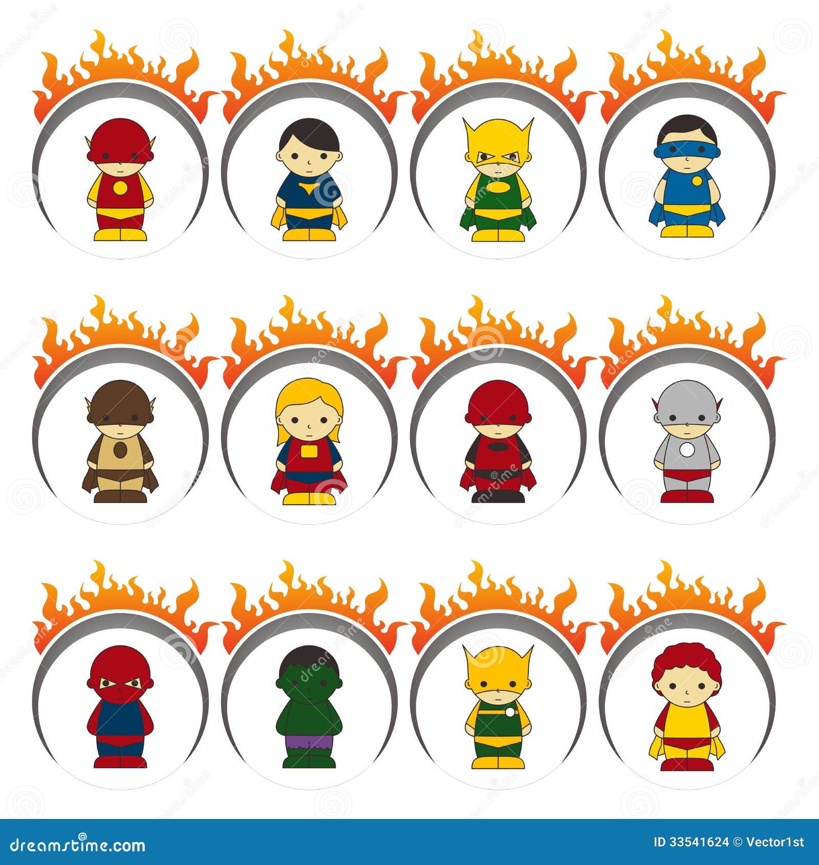 Hero cartoon character stock vector. Illustration of comic - 33541624