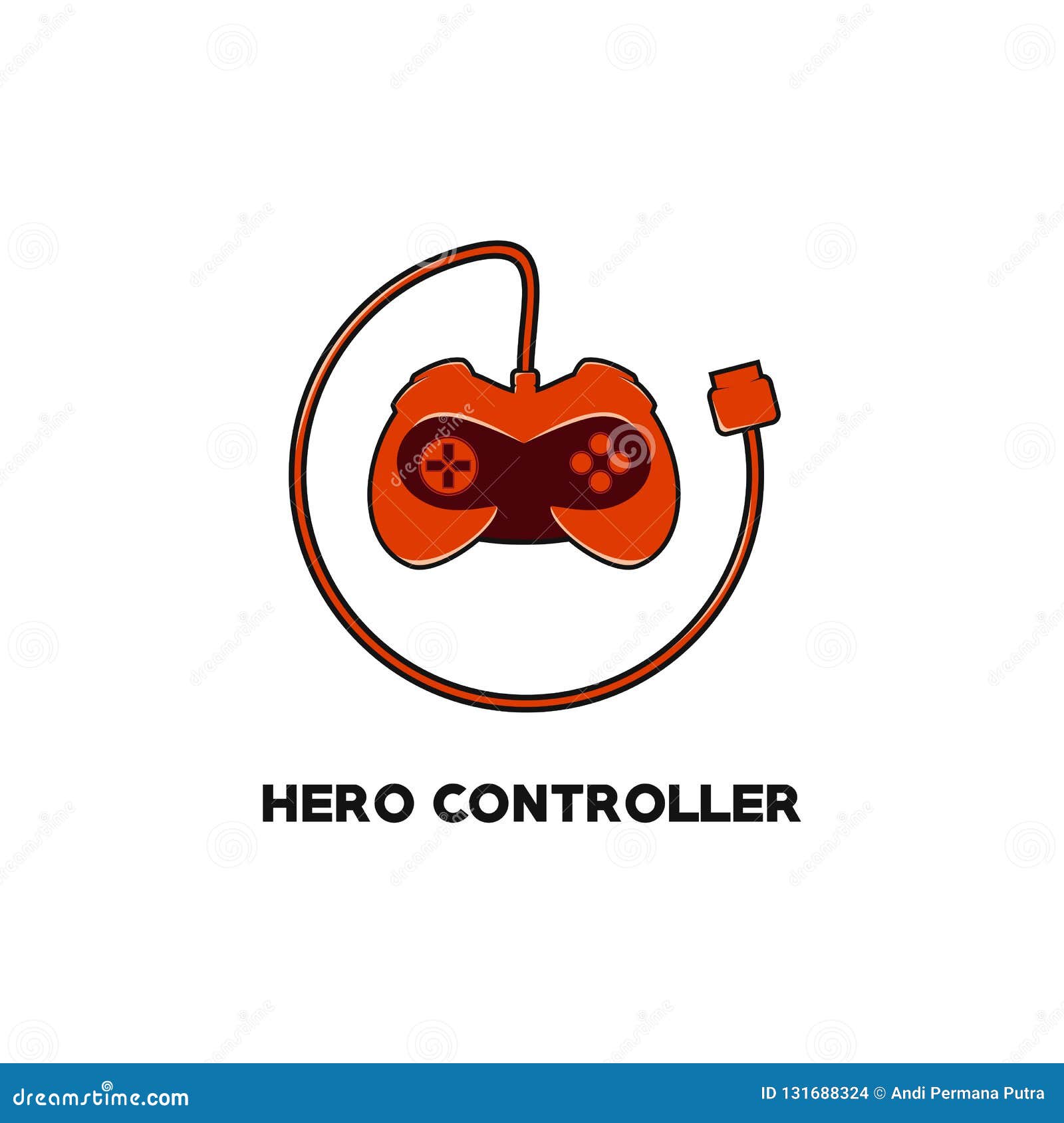 Hero Controller Game Logo Vector Stock Vector - Illustration of icon ...