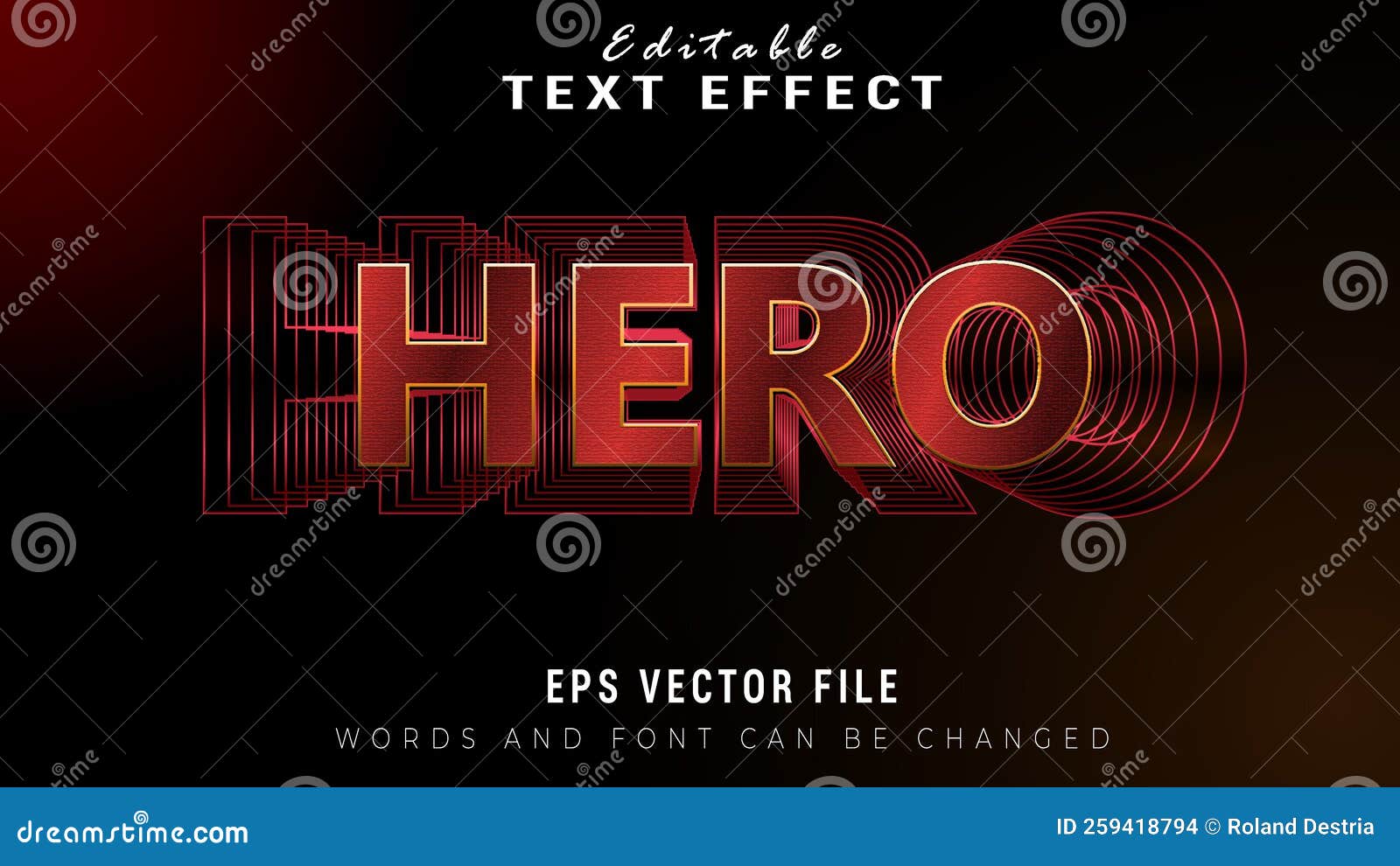 Hero Editable Vector Text Effect Gold Color Stock Vector - Illustration ... Hero Editable Vector Text Effect Gold Color Stock Vector - Illustration ...