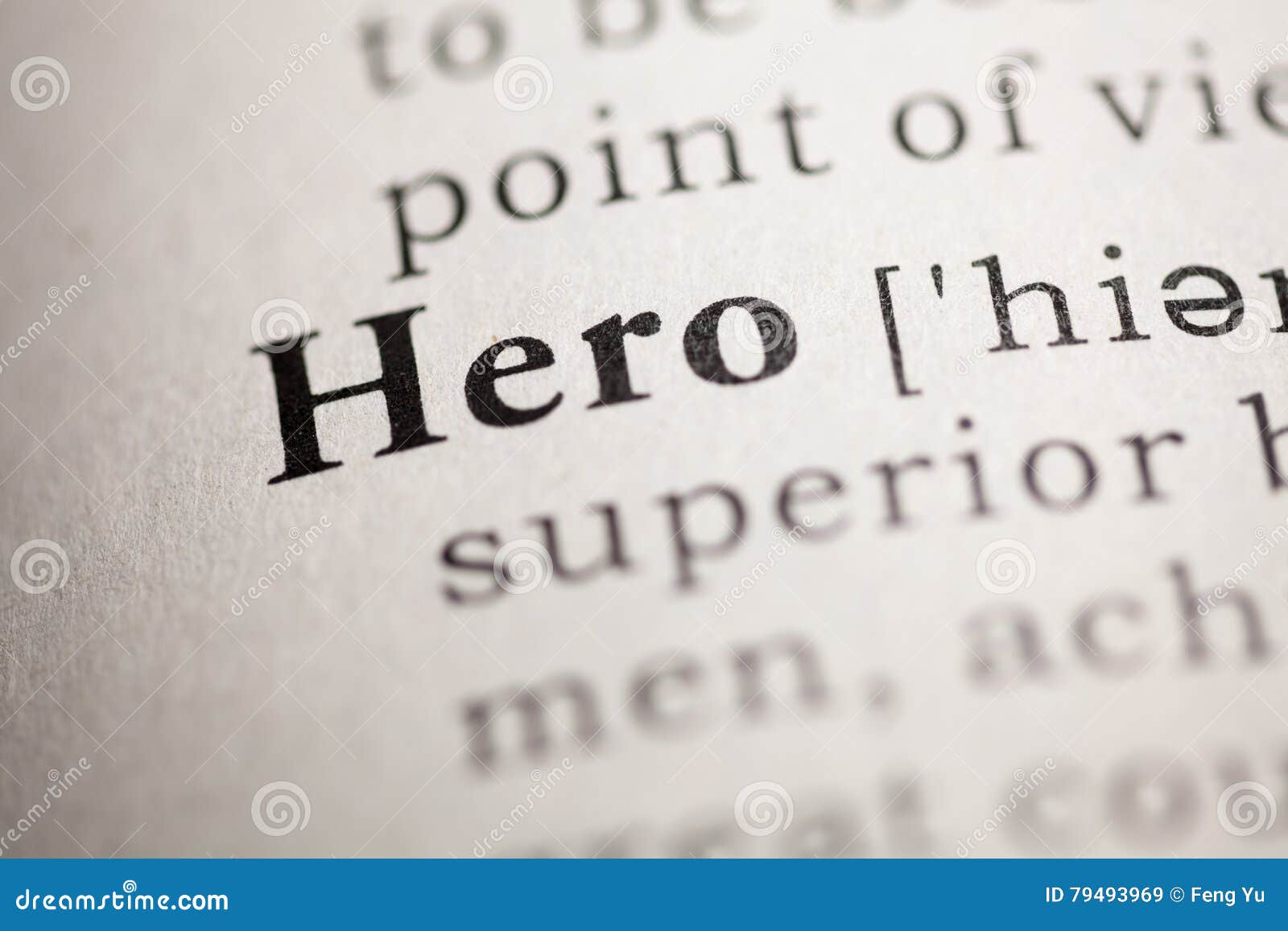 Hero stock image. Image of word, book, printing, text - 79493969