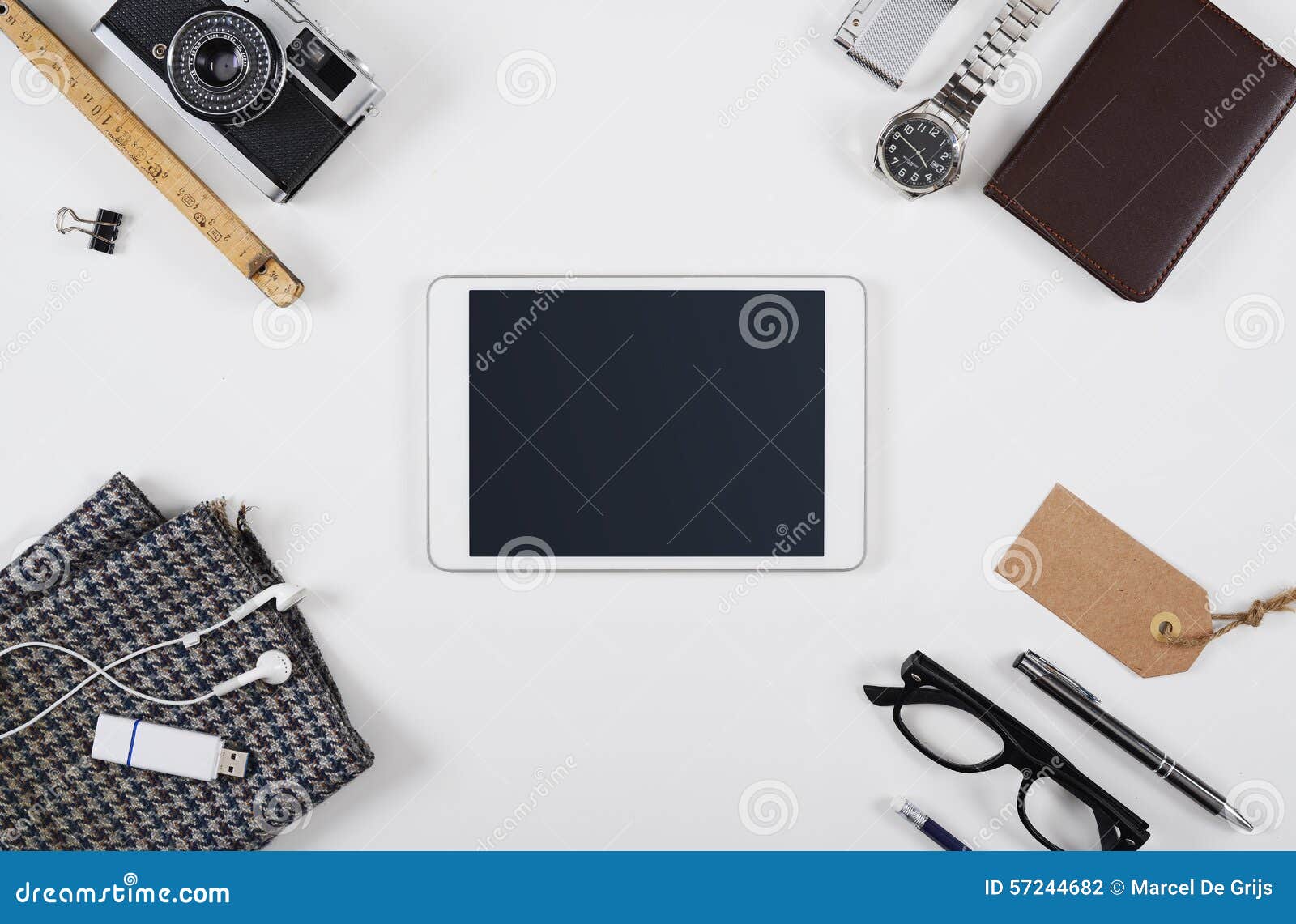 Hero Header Tablet Pc Mockup Stock Photo - Image of mockup, template ...
