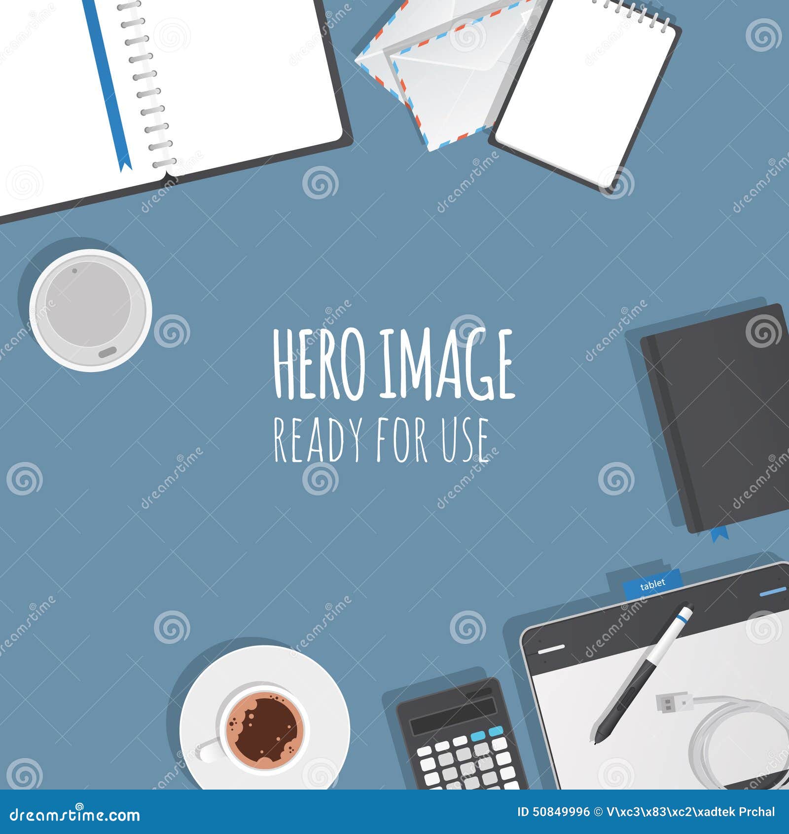 Hero image stock vector. Illustration of graphic, presentation - 50849996