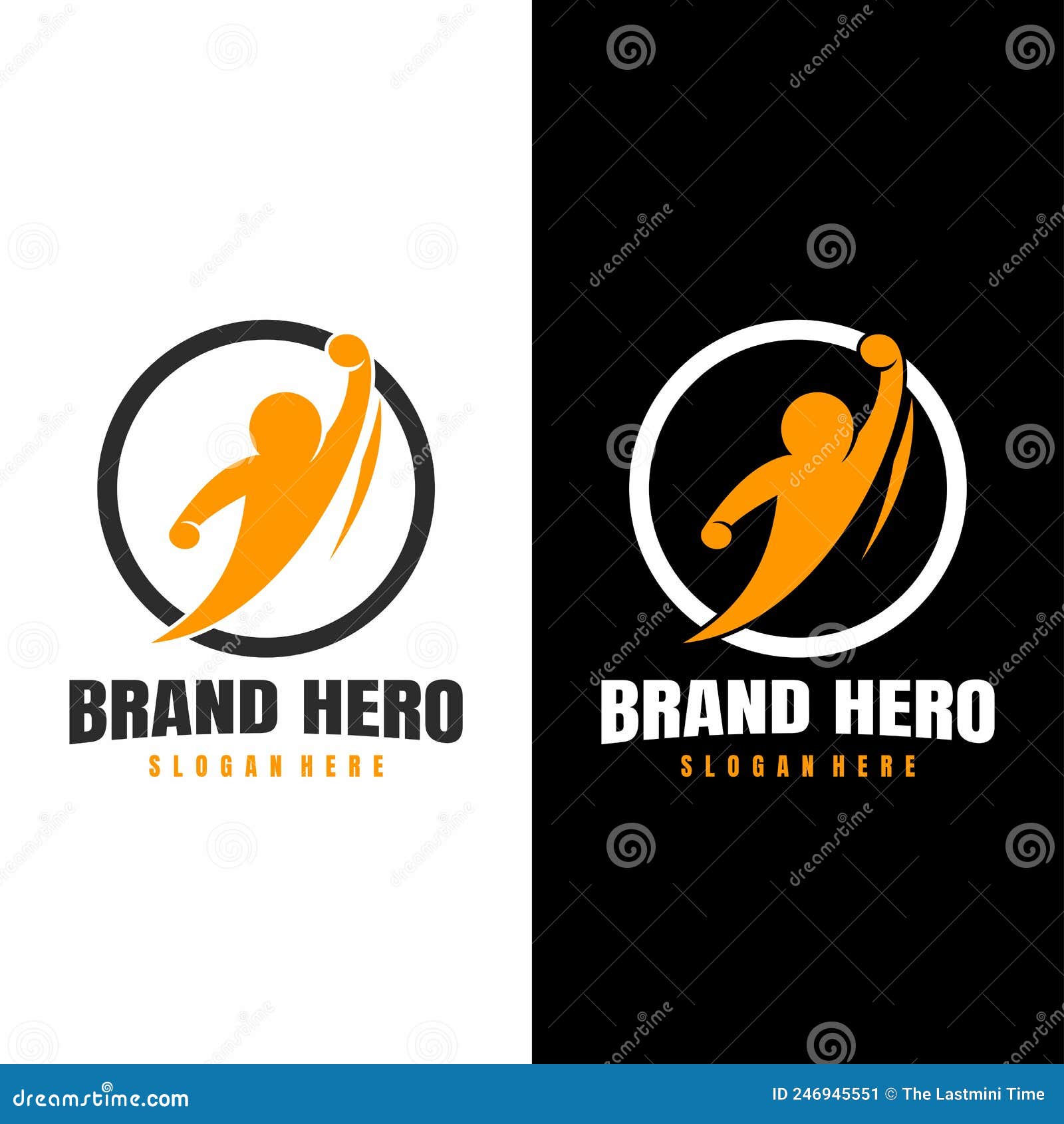 Hero logo creative simple stock vector. Illustration of identity ...