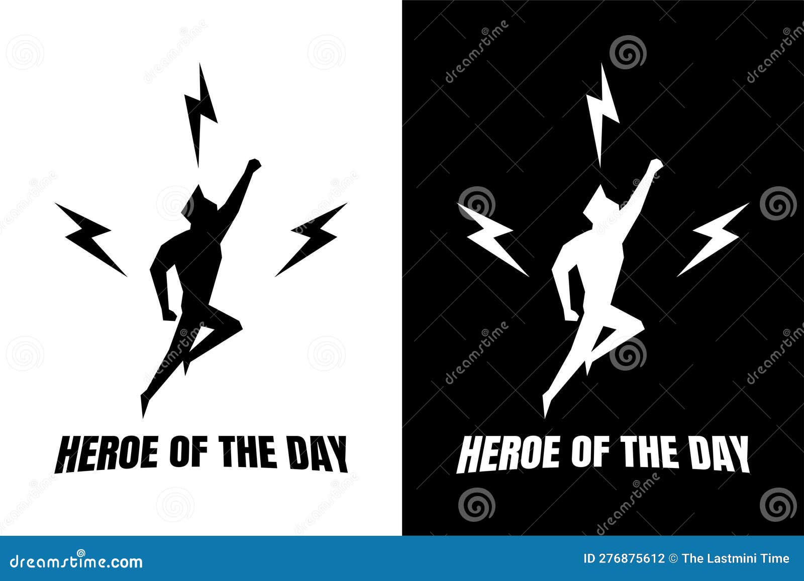 Hero Logo Creative Simple Design Vector Stock Vector - Illustration of ...