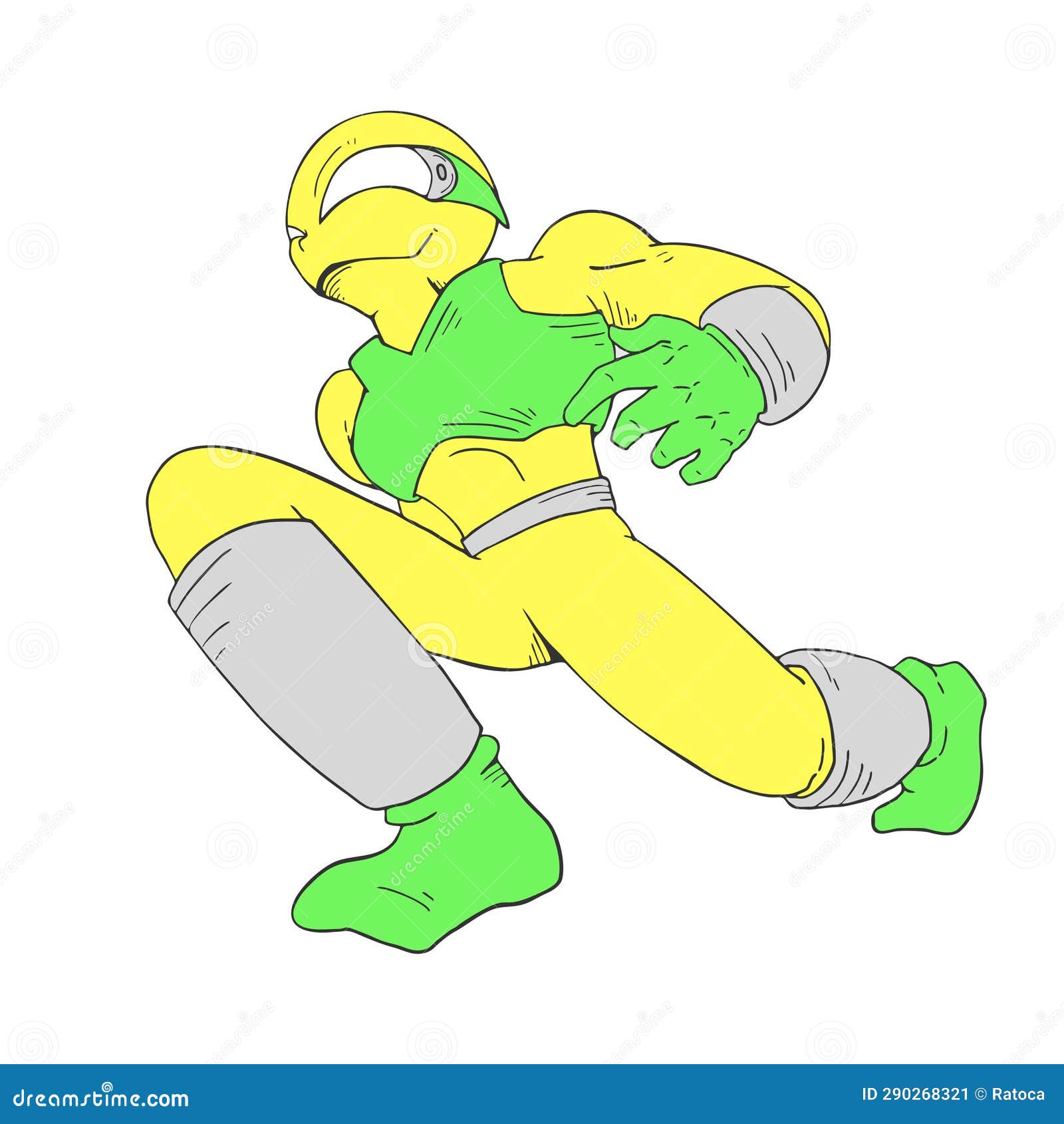 Hero mask man stock illustration. Illustration of fighter - 290268321