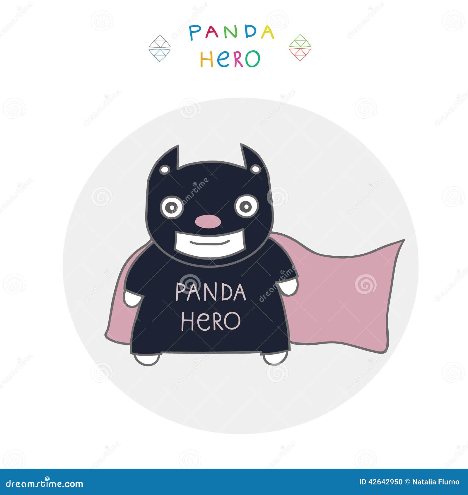 Hero panda stock vector. Illustration of carnival, style - 42642950